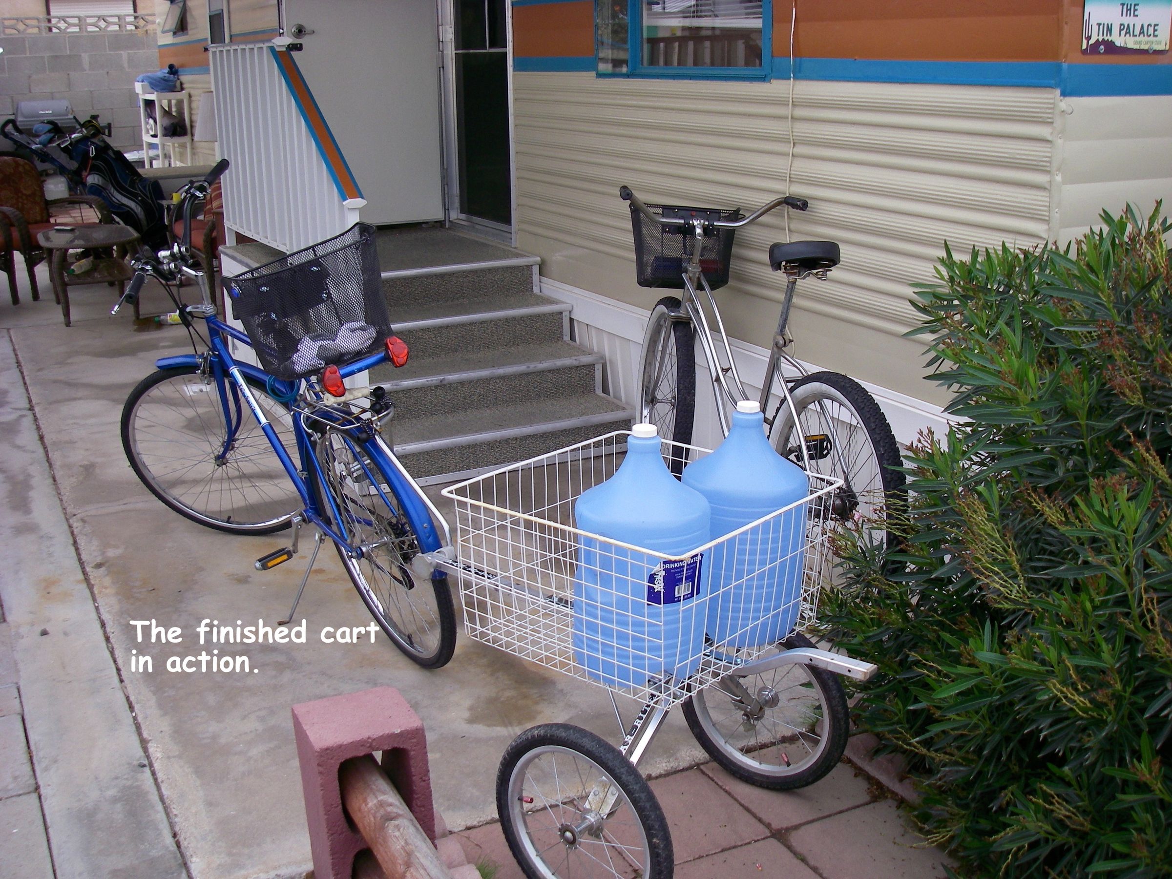 BICYCLE UTILITY CART FROM OLD GOLF PULL CART (with Pictures ...