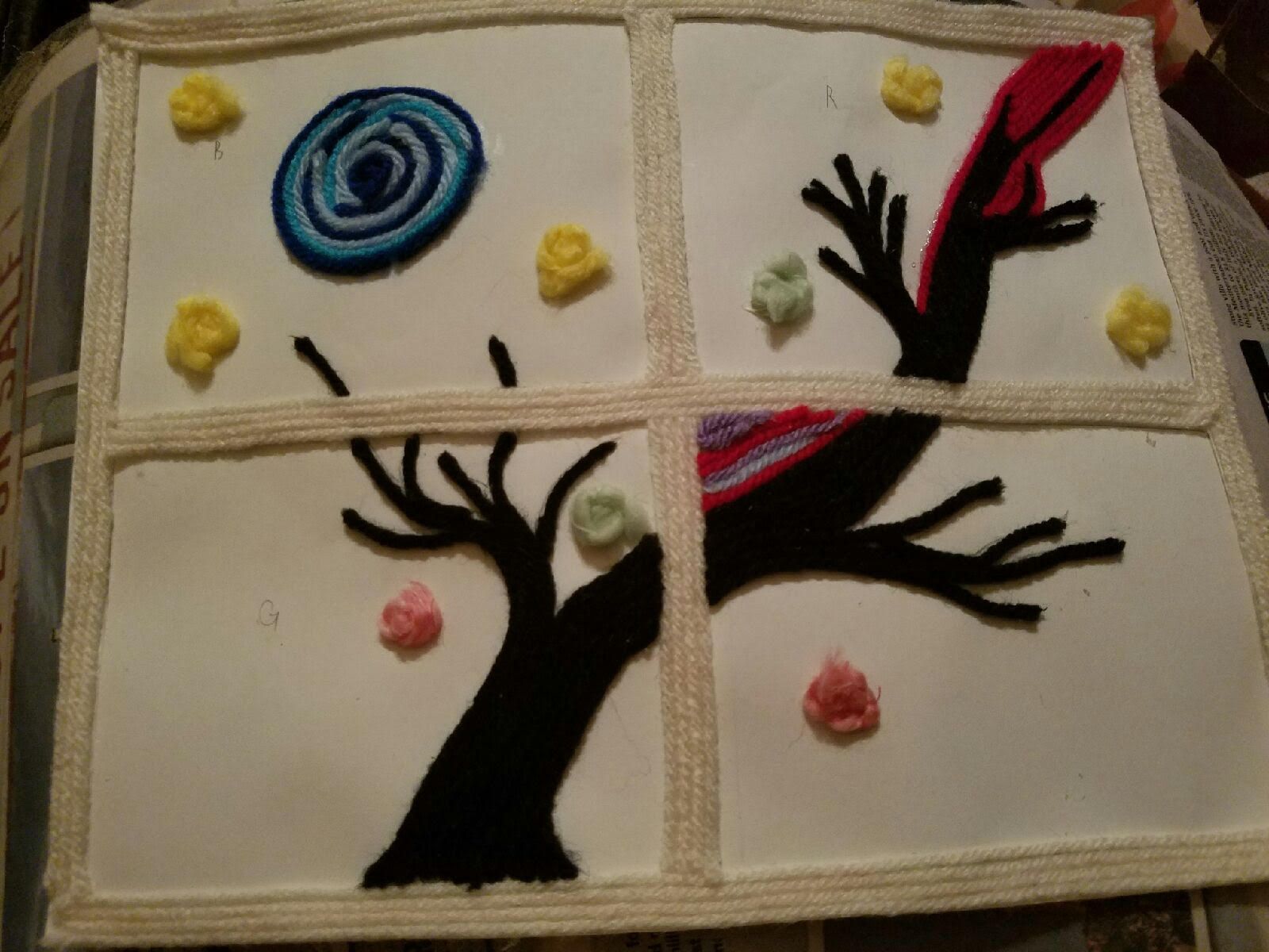 Yarn Painting : 5 Steps (with Pictures) - Instructables