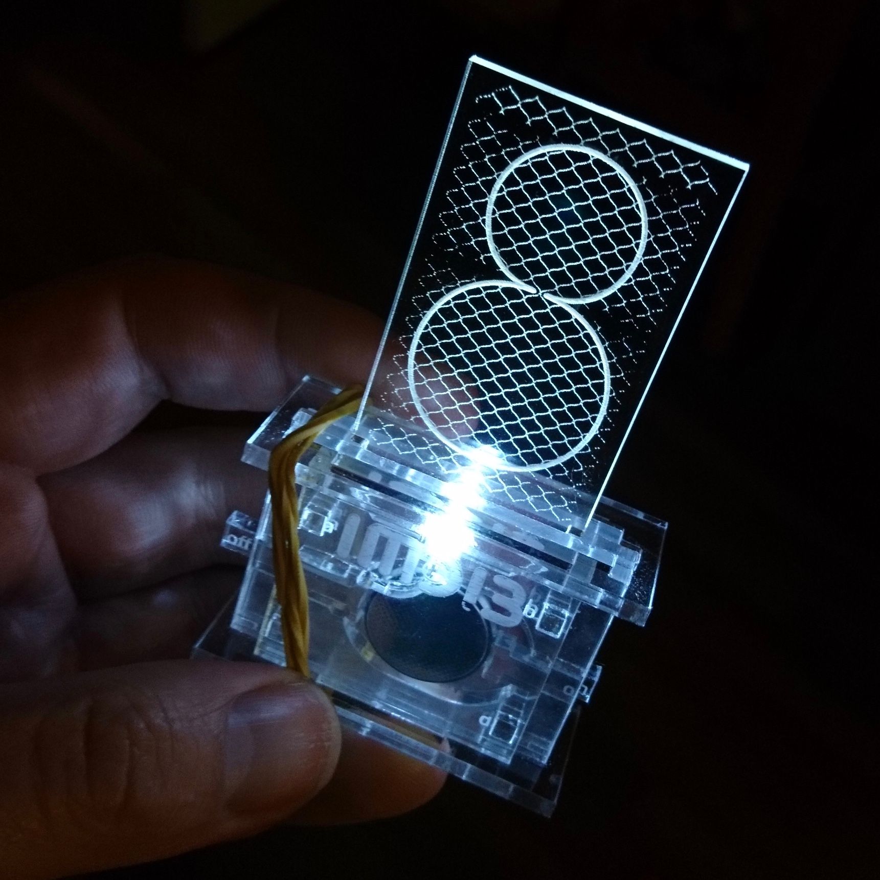 Acrylic LED Display With Lasercut Switch : 11 Steps (with Pictures ...