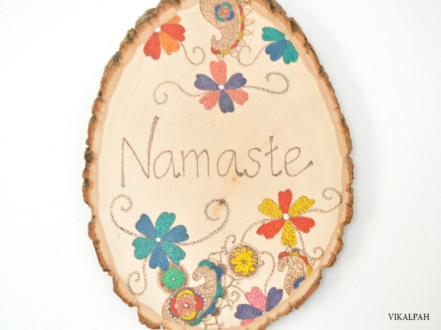 DIY Namaste(Welcome) Sign Using Wood Burning Technique (A Beginner ...