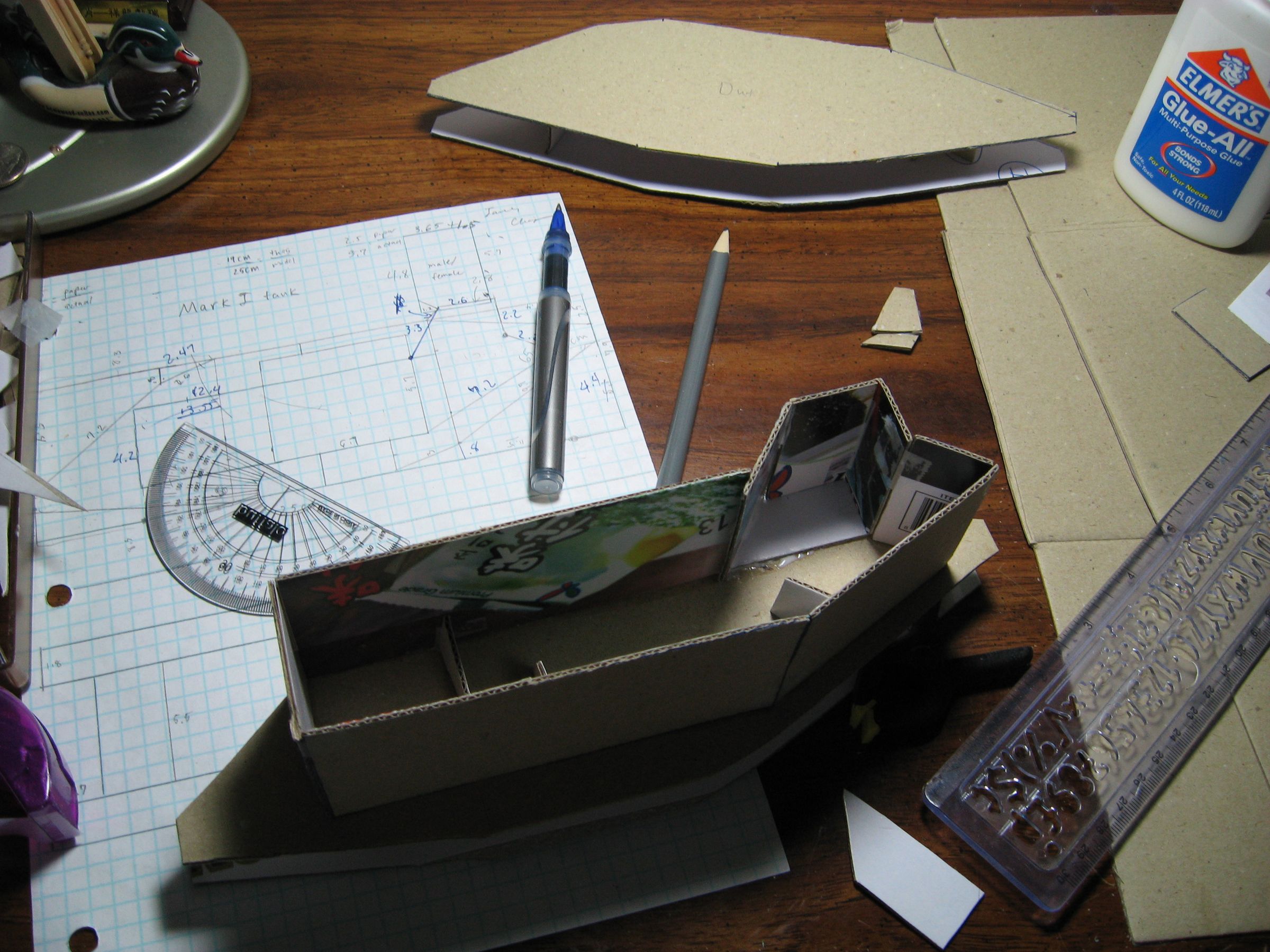 Model of a Mark I Tank : 11 Steps - Instructables