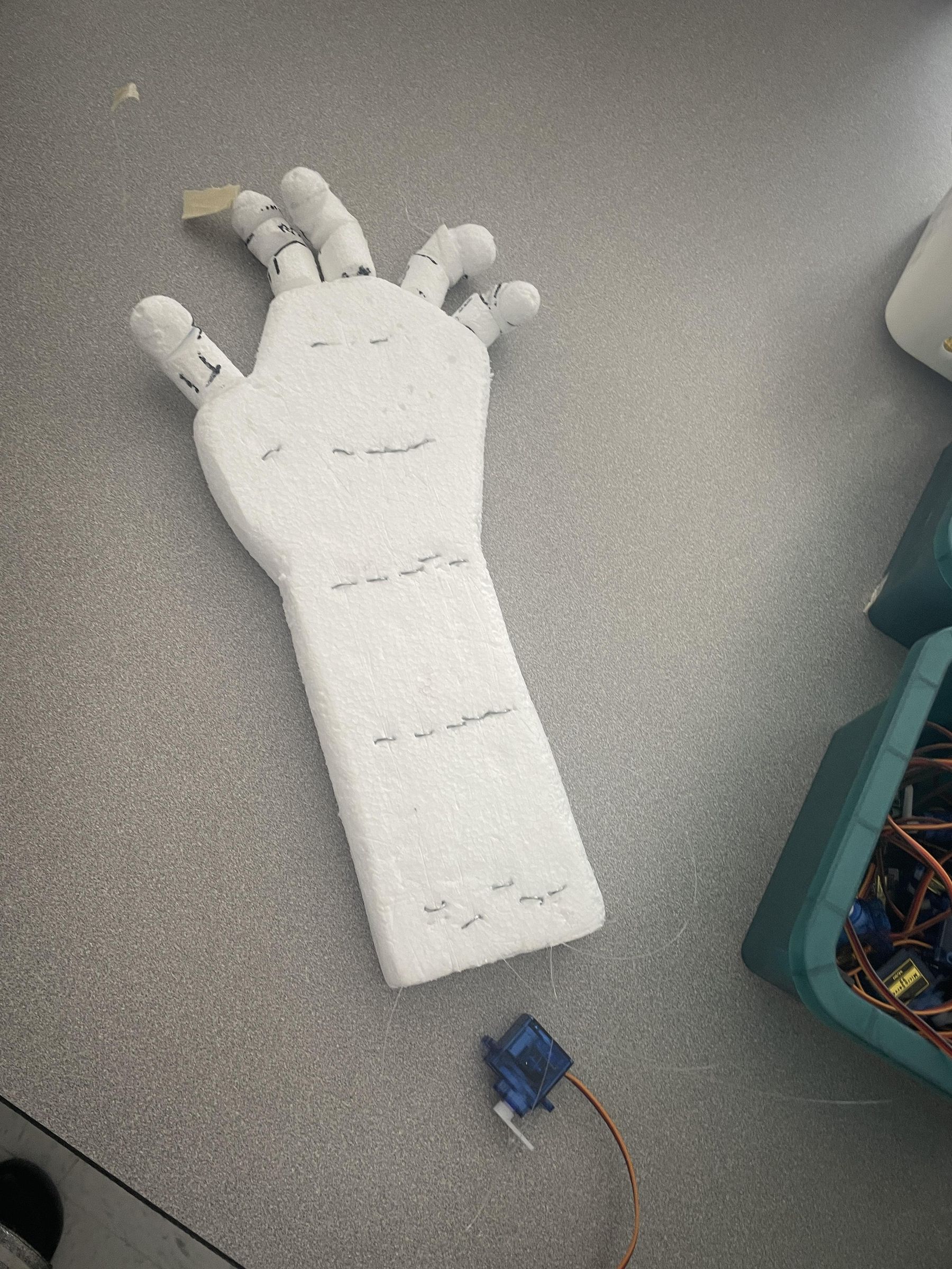 Styrofoam Robotic Hand: STEM : 18 Steps - Instructables