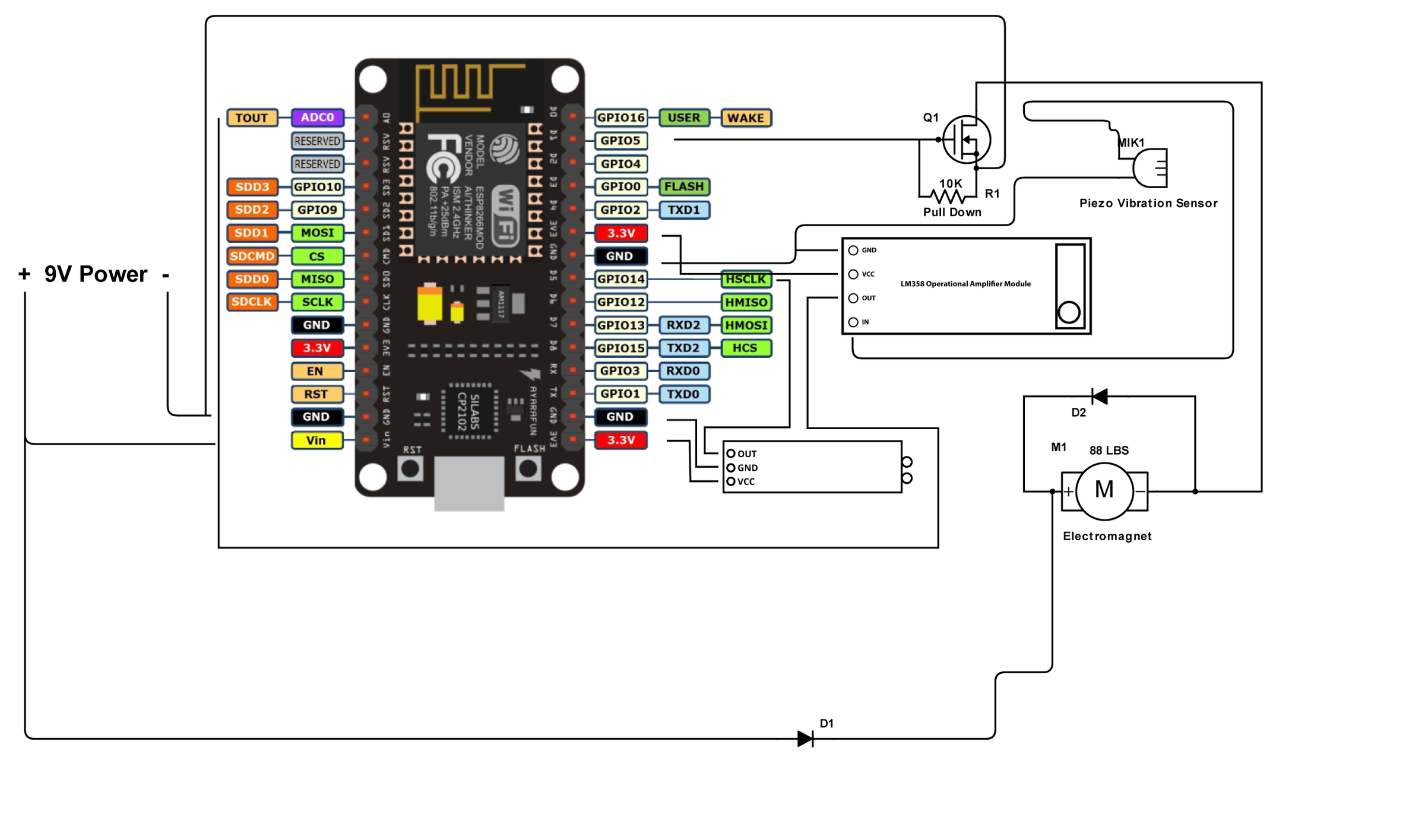 Magnetic Smart Lock With Secret Knock, IR Sensor, & Web App : 7 Steps ...