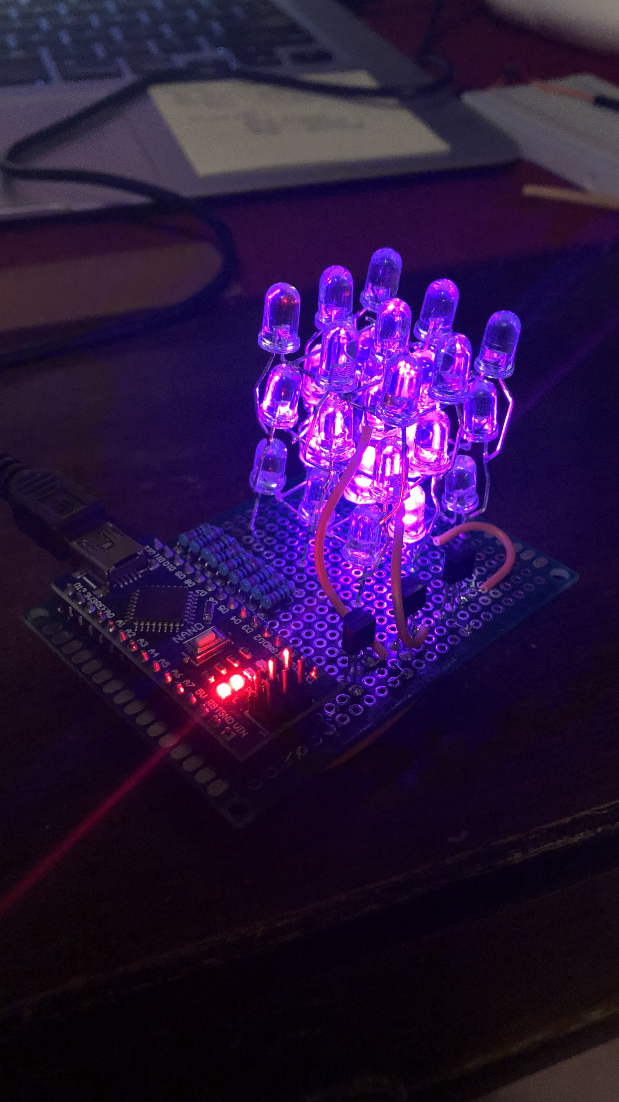 Making an Arduino 3X3 LED Cube in Less Than 30 Minutes : 8 Steps ...