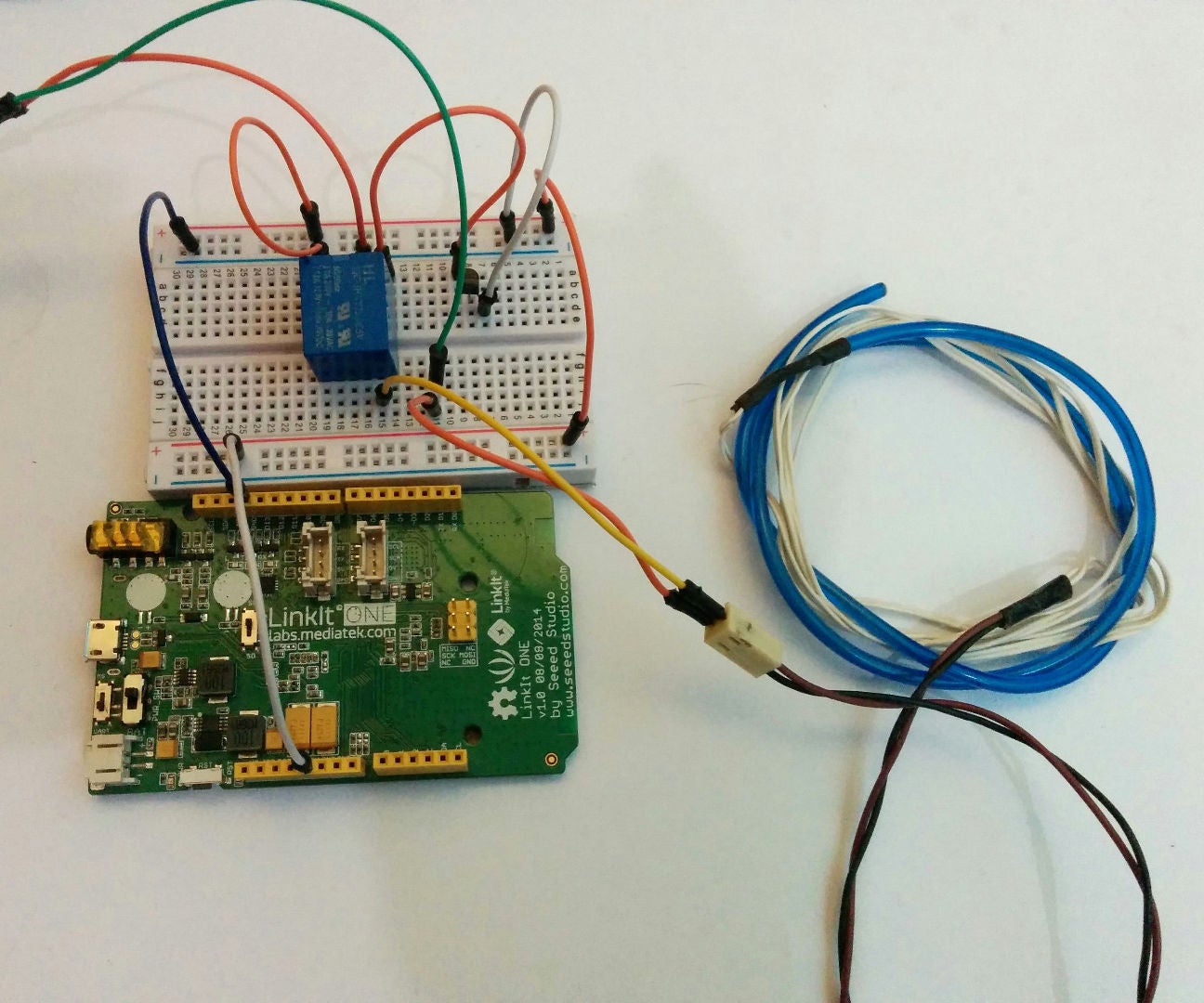 Linkit One Controlled El-wire : 4 Steps - Instructables