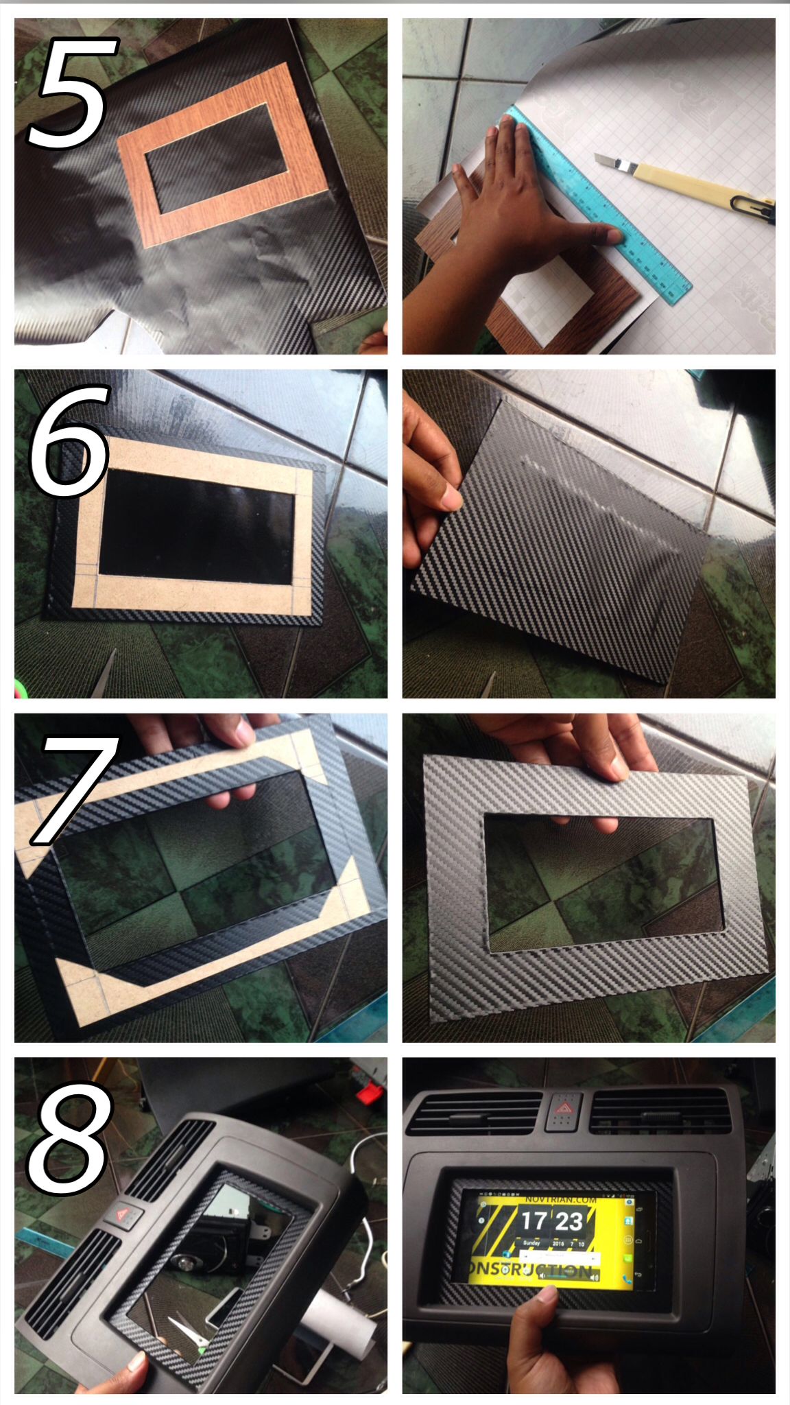 Android Kitkat Tablet/Phone Built in Car's Dashboard : 6 Steps ...