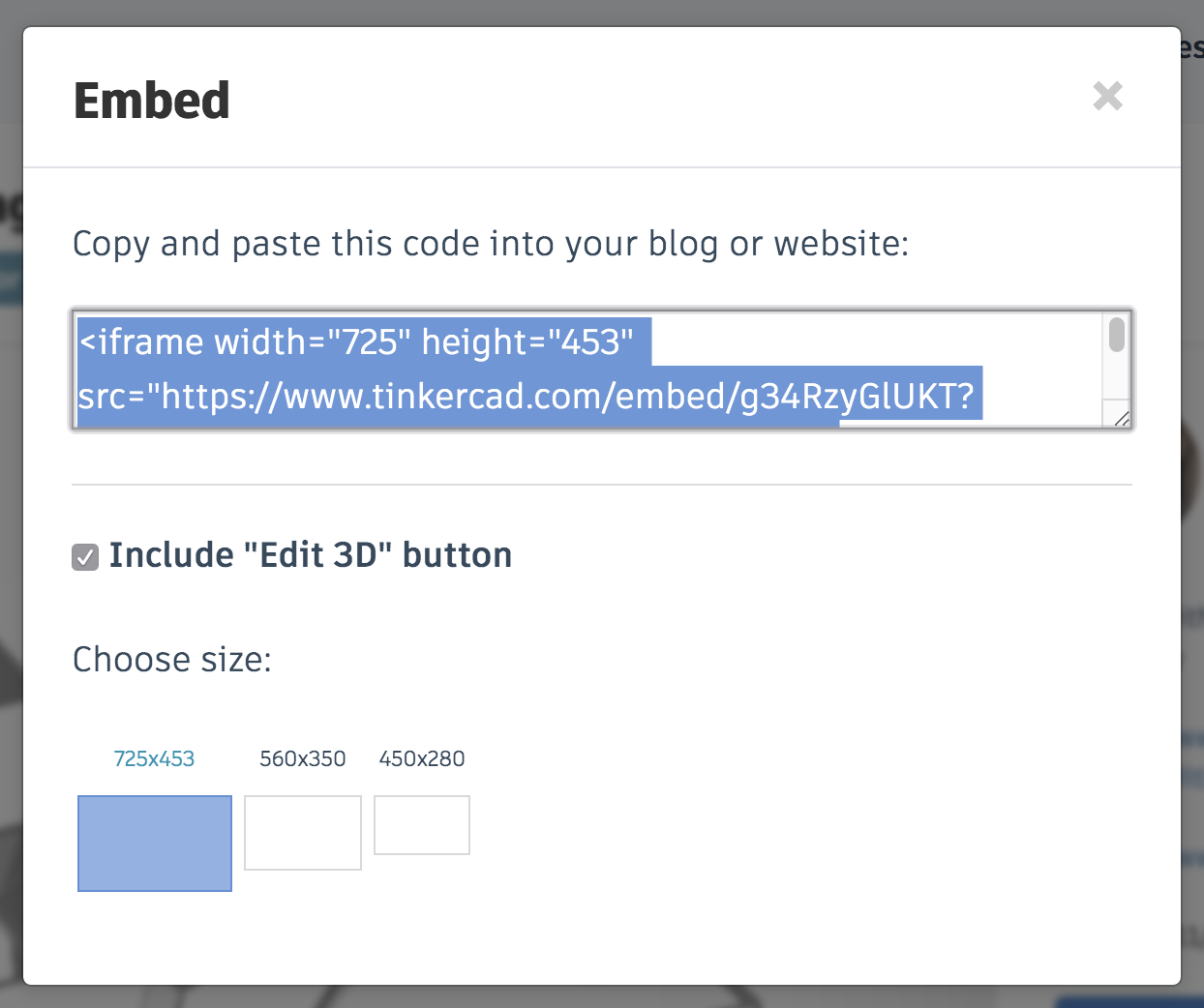 Embed Tinkercad Designs in Instructables : 4 Steps (with Pictures) - Instructables