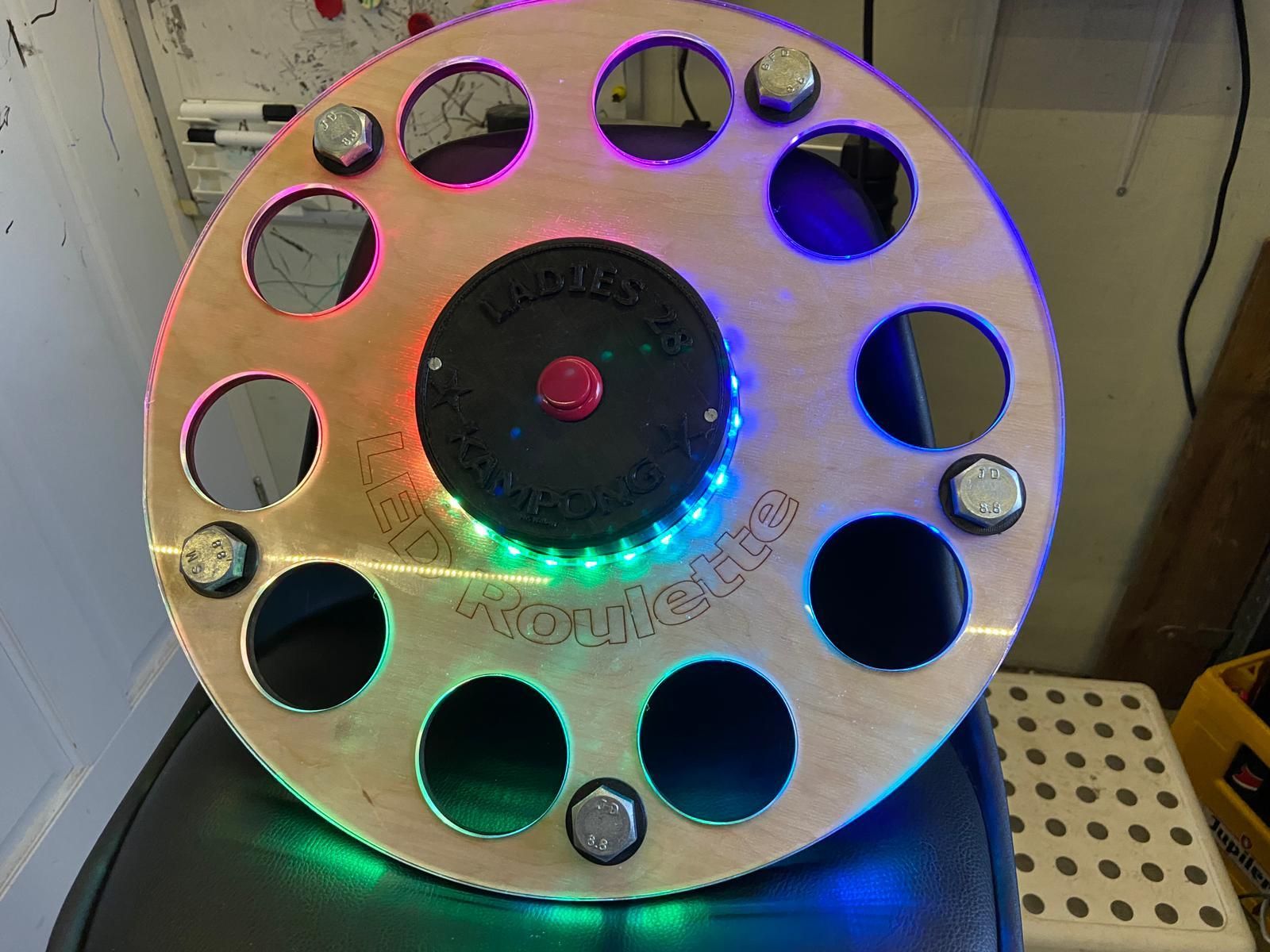 Rainbow LED Roulette Beer Tray : 4 Steps - Instructables