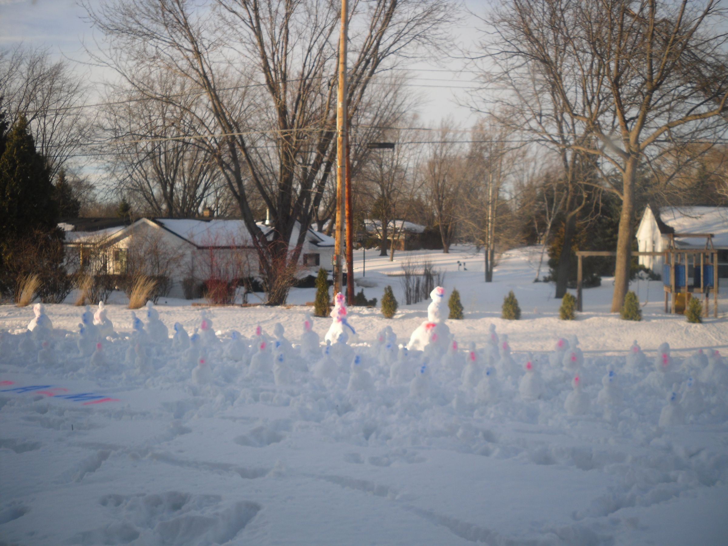 Calvin And Hobbes Snowman Army