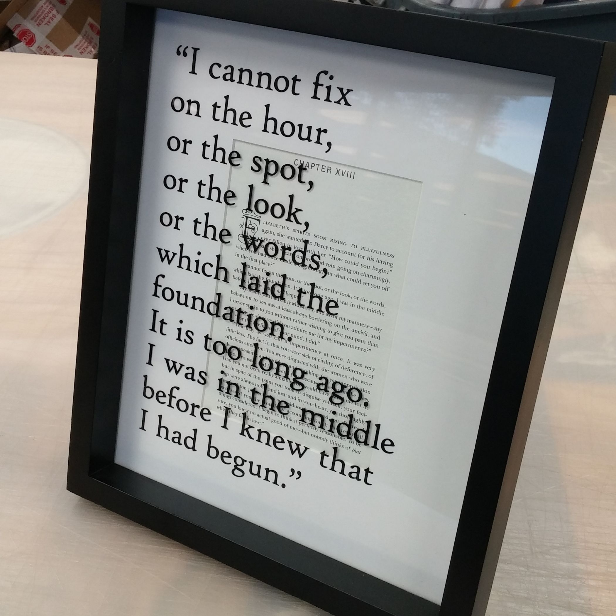 Frame Your Favorite Book Quote With Style! : 8 Steps (with Pictures ...