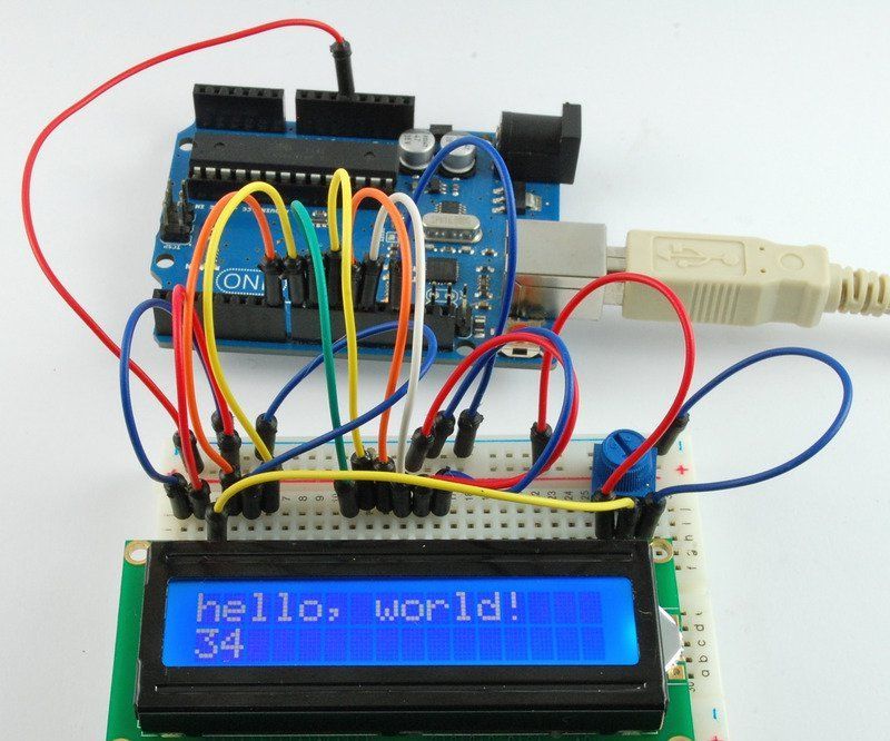 Simple 16 X 2 Character Display Interface : 6 Steps - Instructables