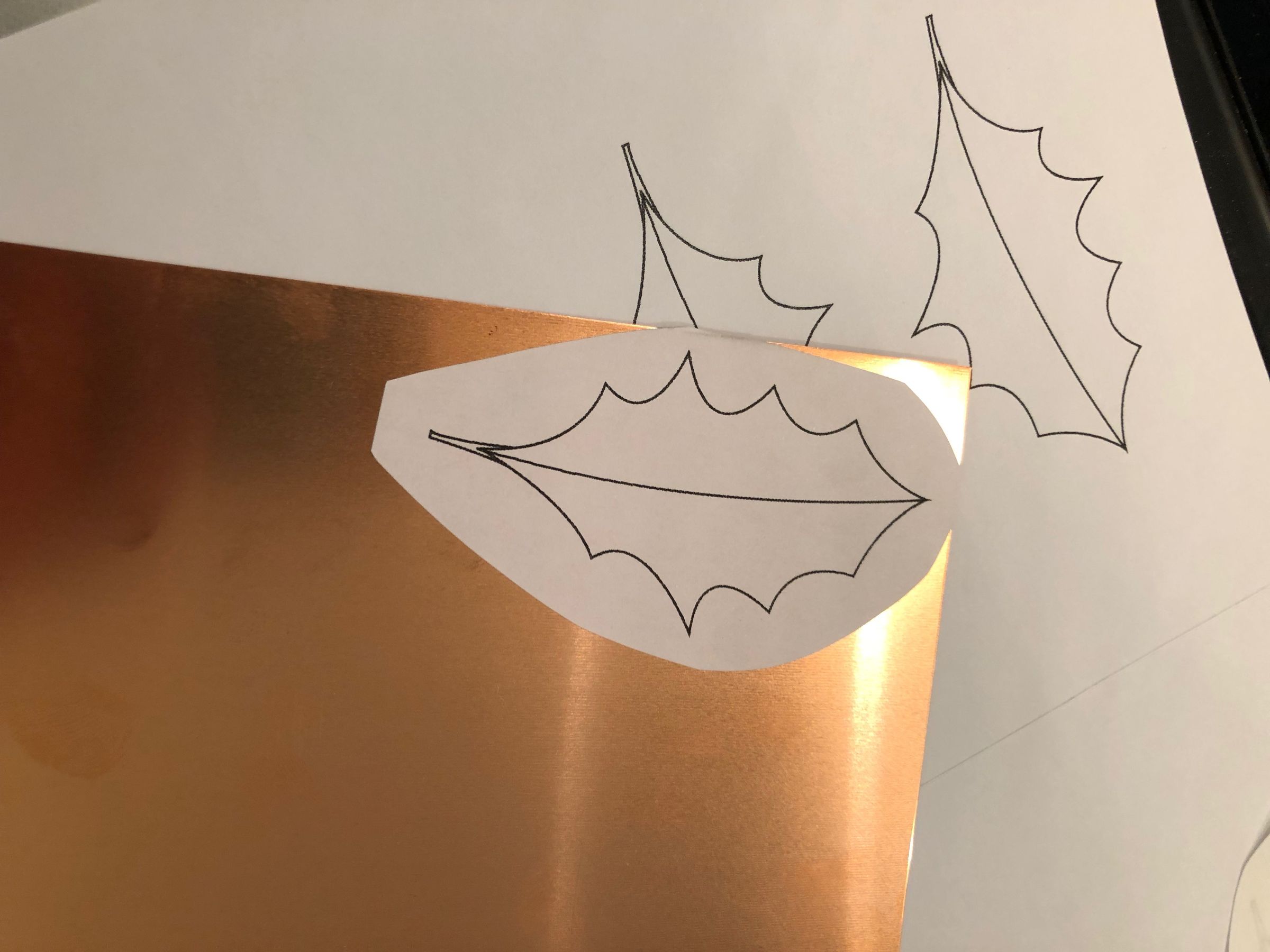 Make a Beautiful COPPER Holly Leaf Ornament! : 10 Steps (with Pictures ...