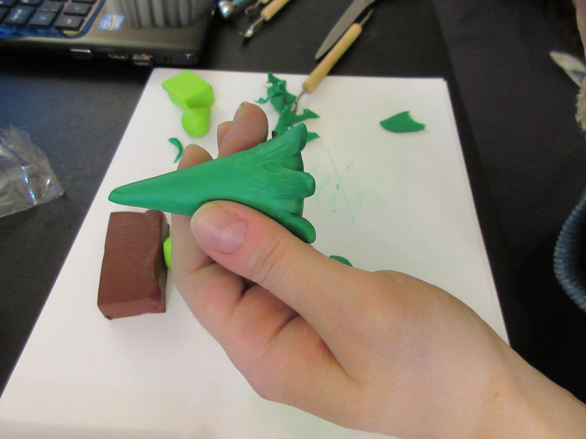 Polymer Clay Christmas Tree With Hanging Ornaments : 10 Steps (with ...