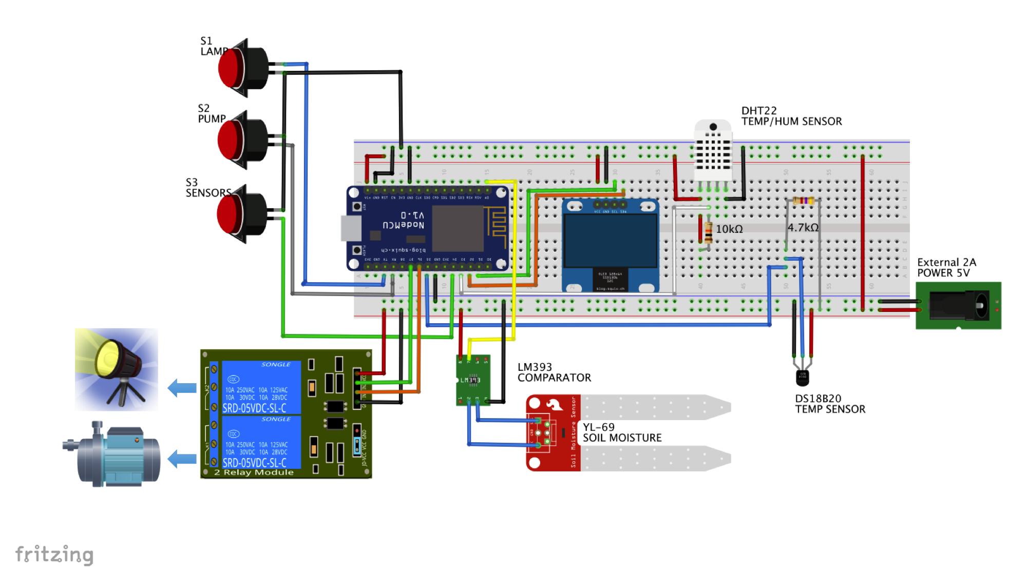 Automatic Gardening System With NodeMCU and Blynk, the "ArduFarmBot 2 ...