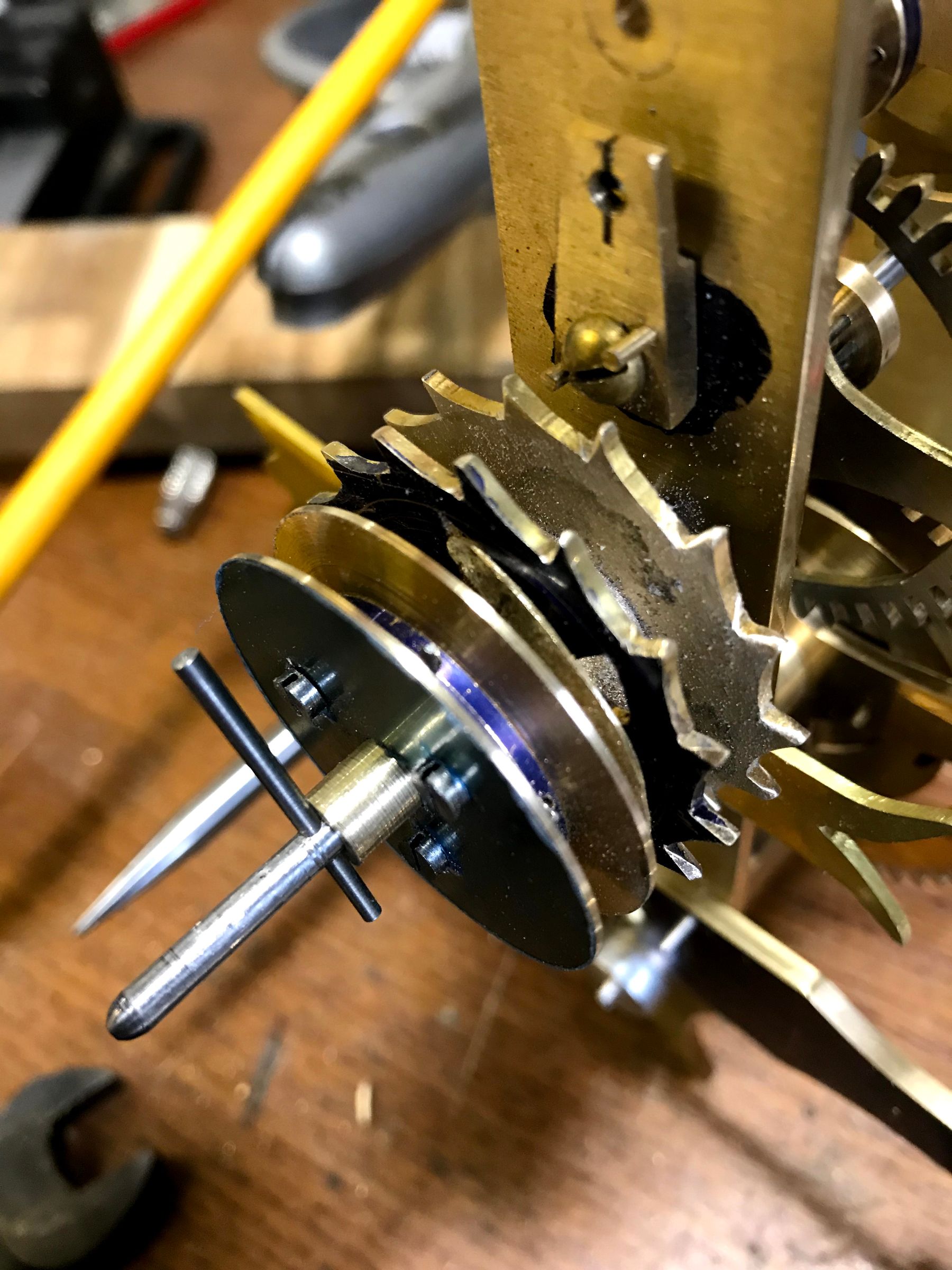 Making a Wall Hanging Brass Mechanical Alarm Clock in the Home Machine ...