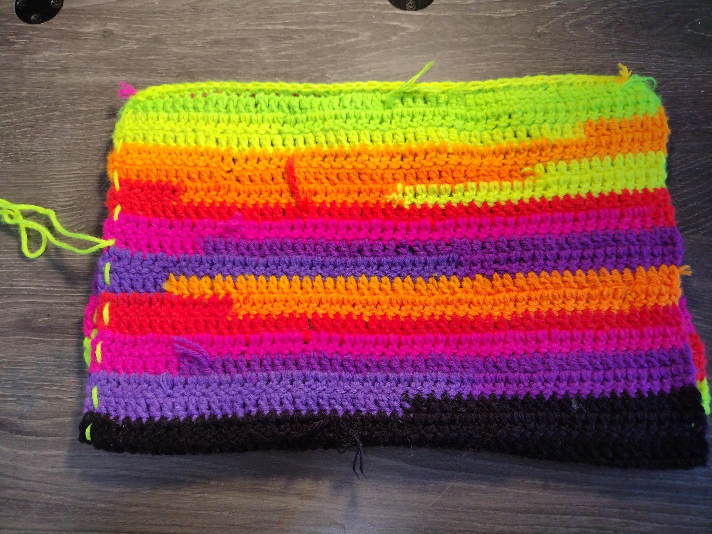 Cute Colorful Rainbow Neon Beanie - Instructables