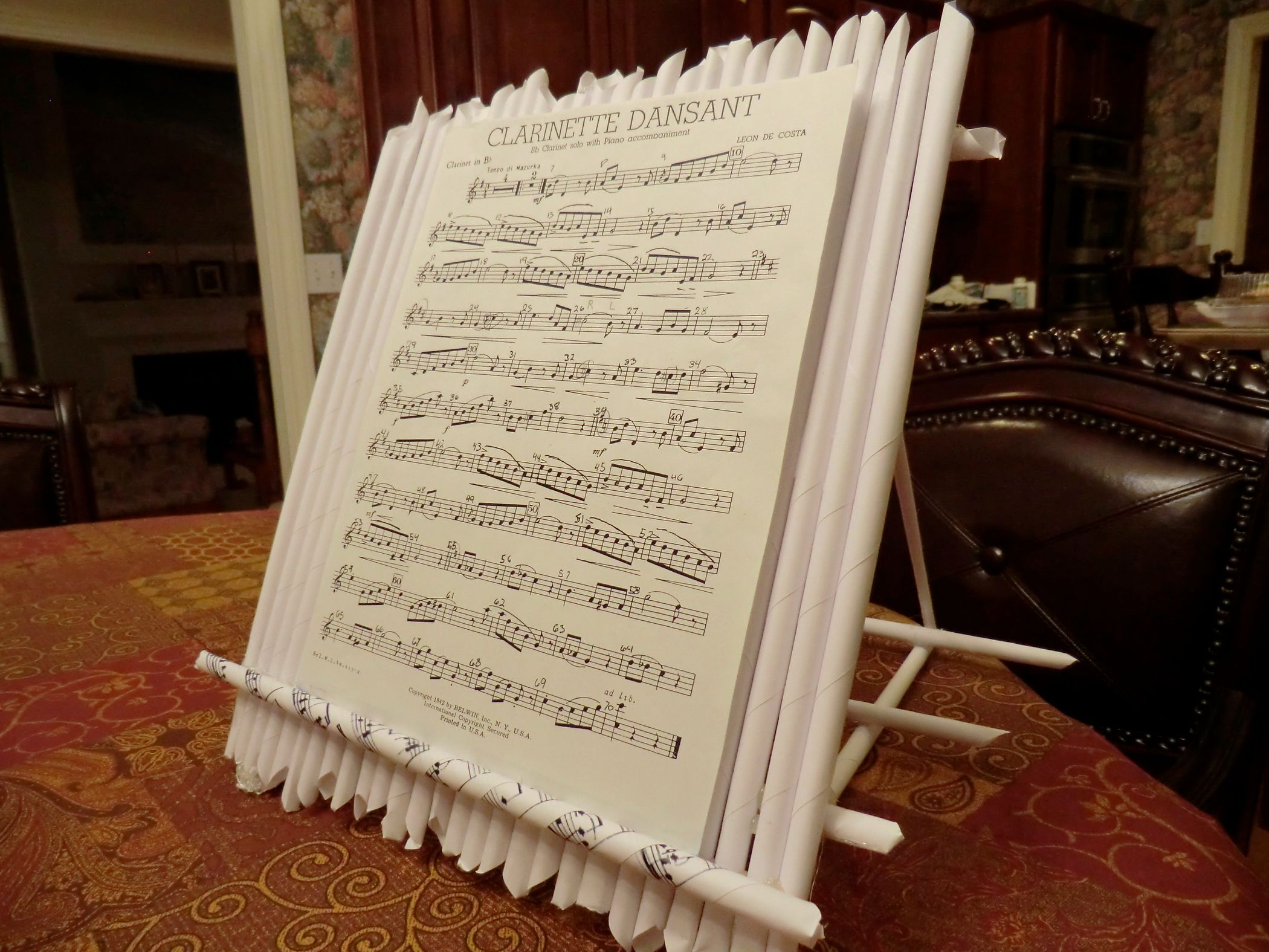 Tabletop Music Stand (made From Paper!) : 4 Steps (with Pictures ...
