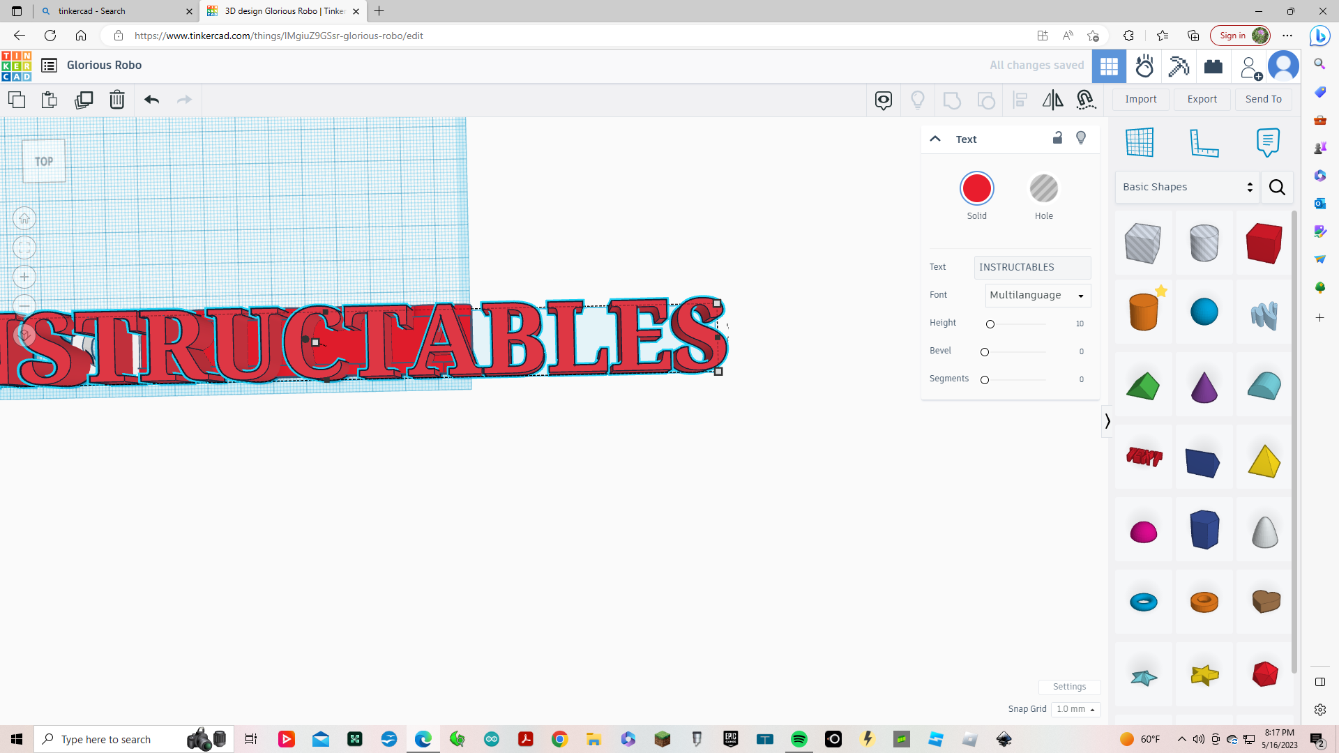 Easy Tinkercad Keychain : 4 Steps - Instructables
