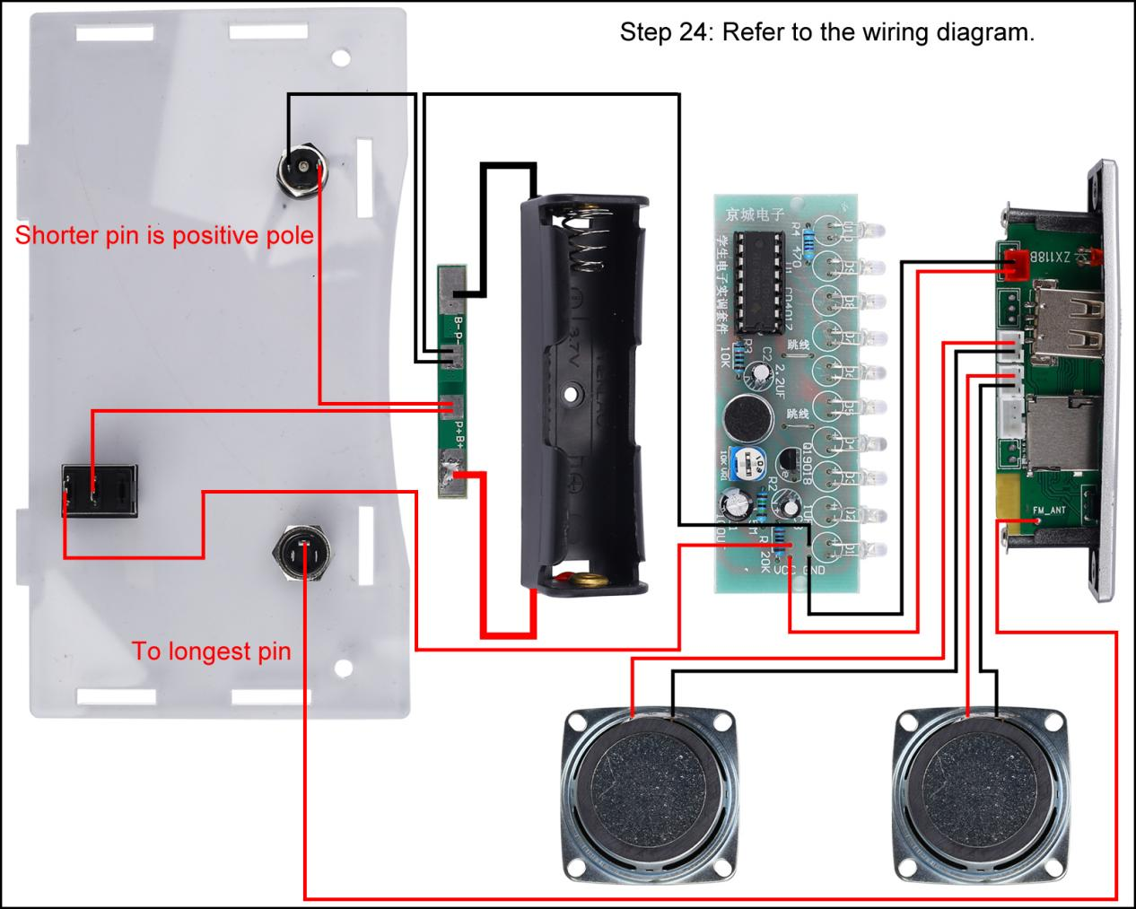 MiOYOOW Outdoor DIY Bluetooth Speaker Kit With FM Radio : 39 Steps ...