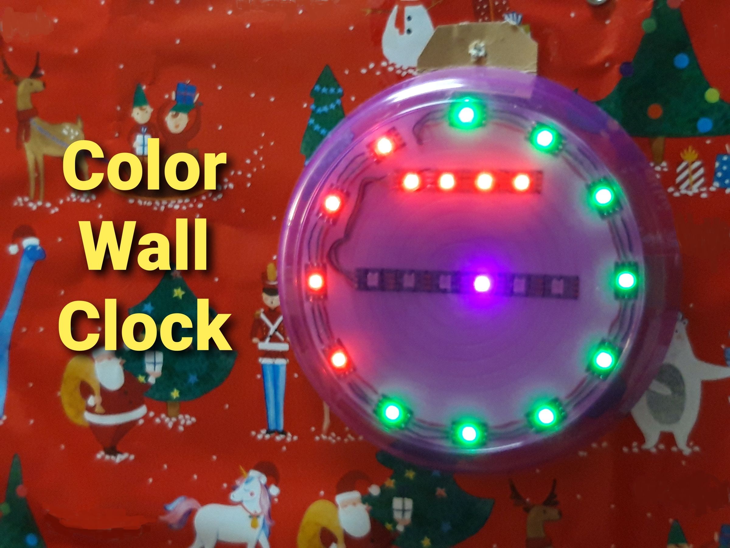 Color Wall Clock : 7 Steps (with Pictures) - Instructables