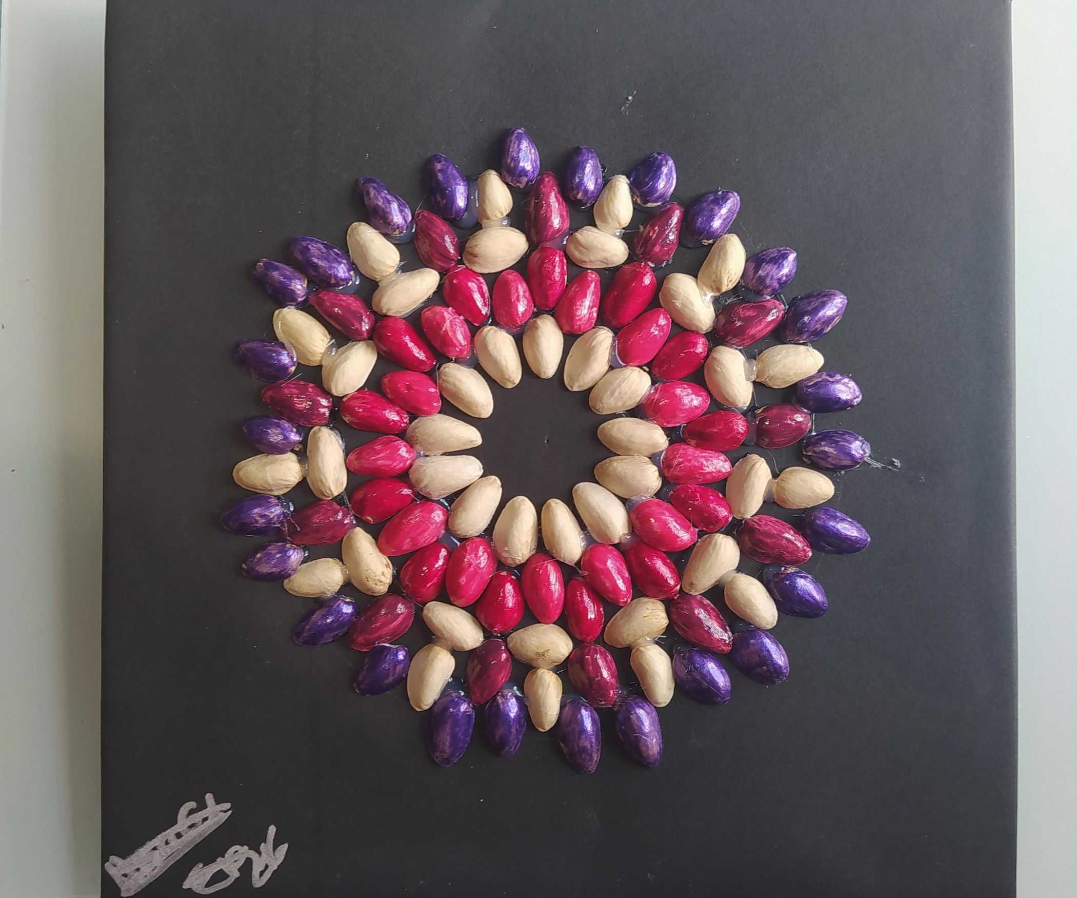 Mandala With Pistachio Shells : 5 Steps - Instructables
