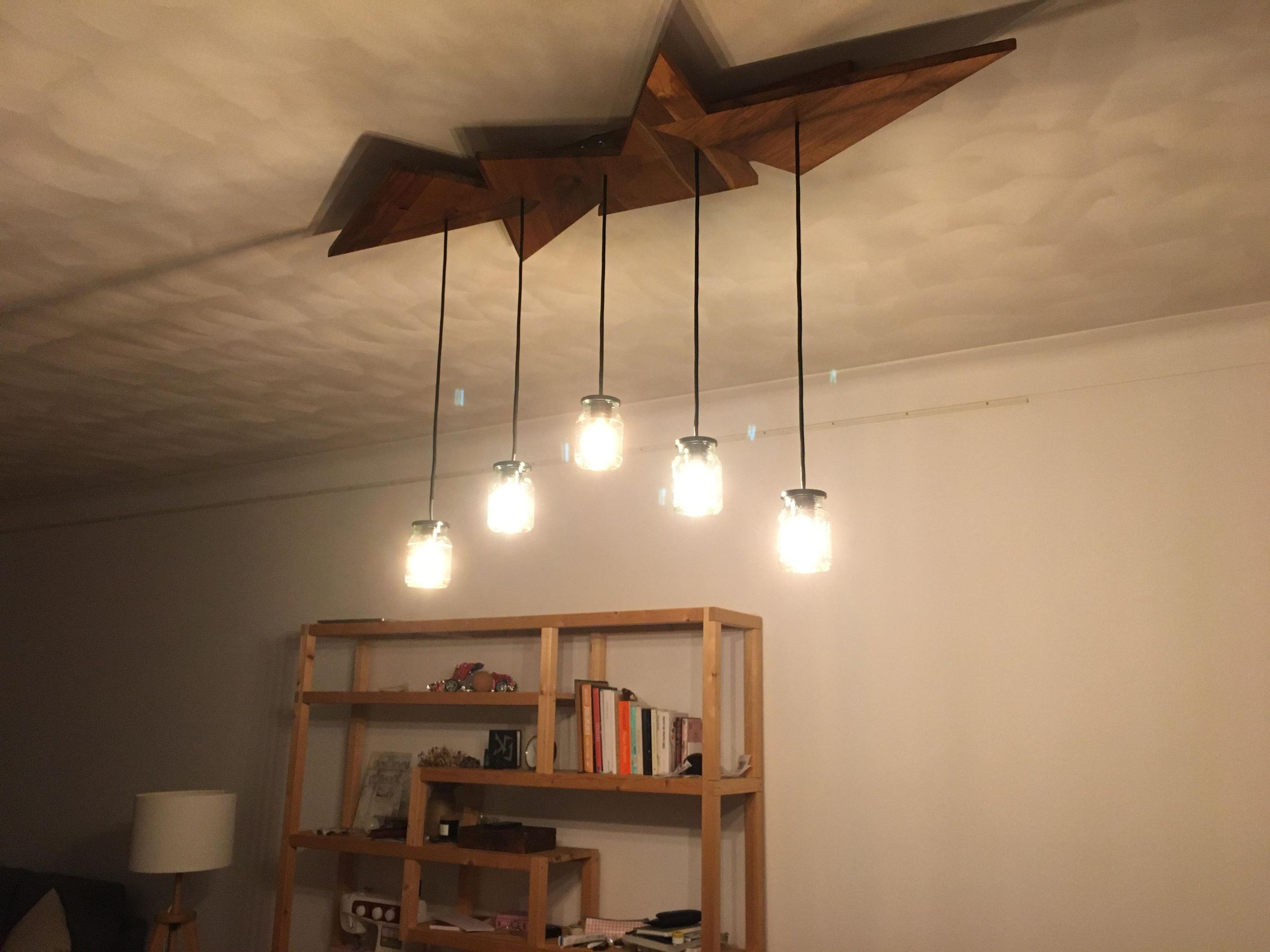Turning an Old Teak Coffee Table Into a Ceiling Lamp : 5 Steps (with ...