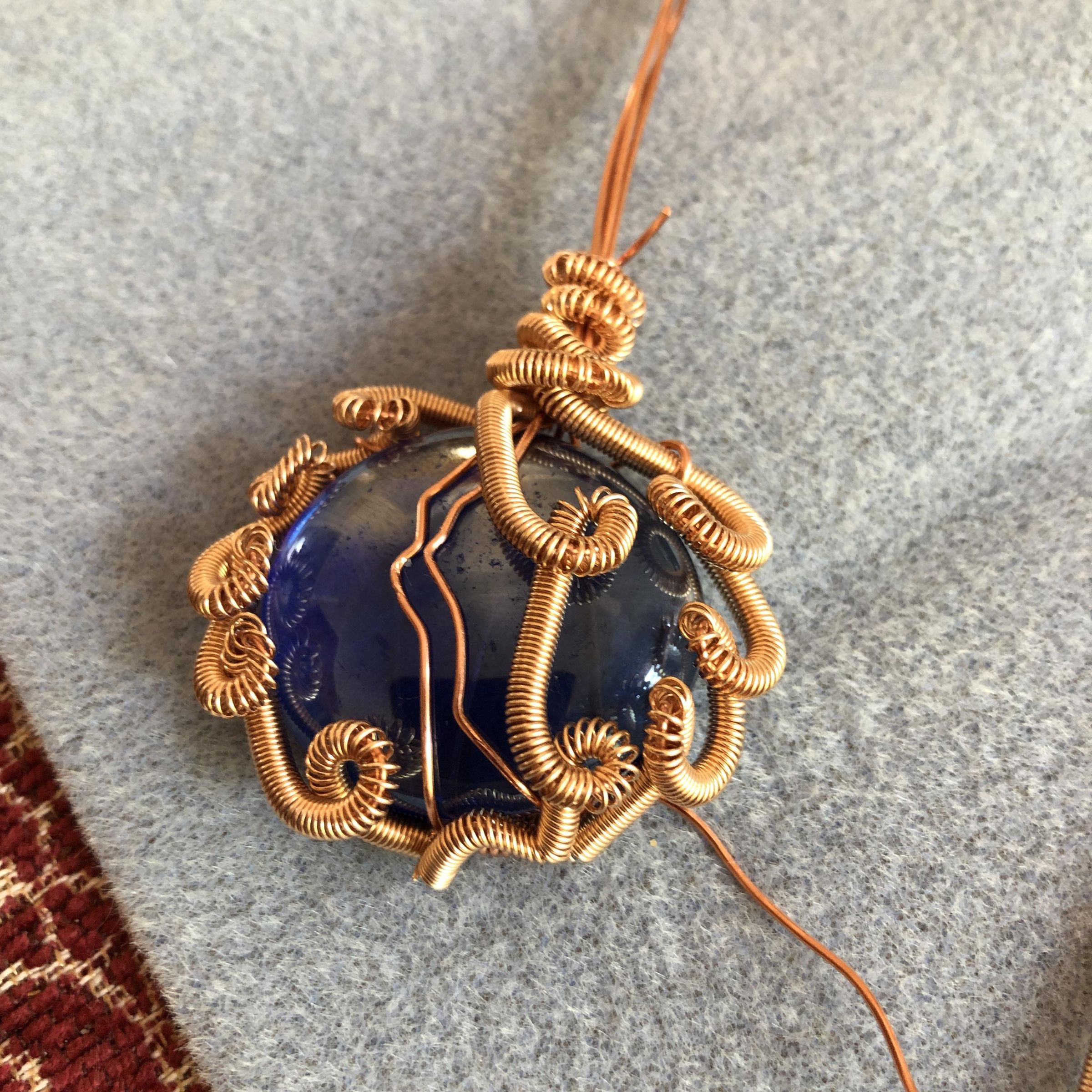 Amazing Wire Wrapped Glass Pendant...for Pennies! : 20 Steps (with ...