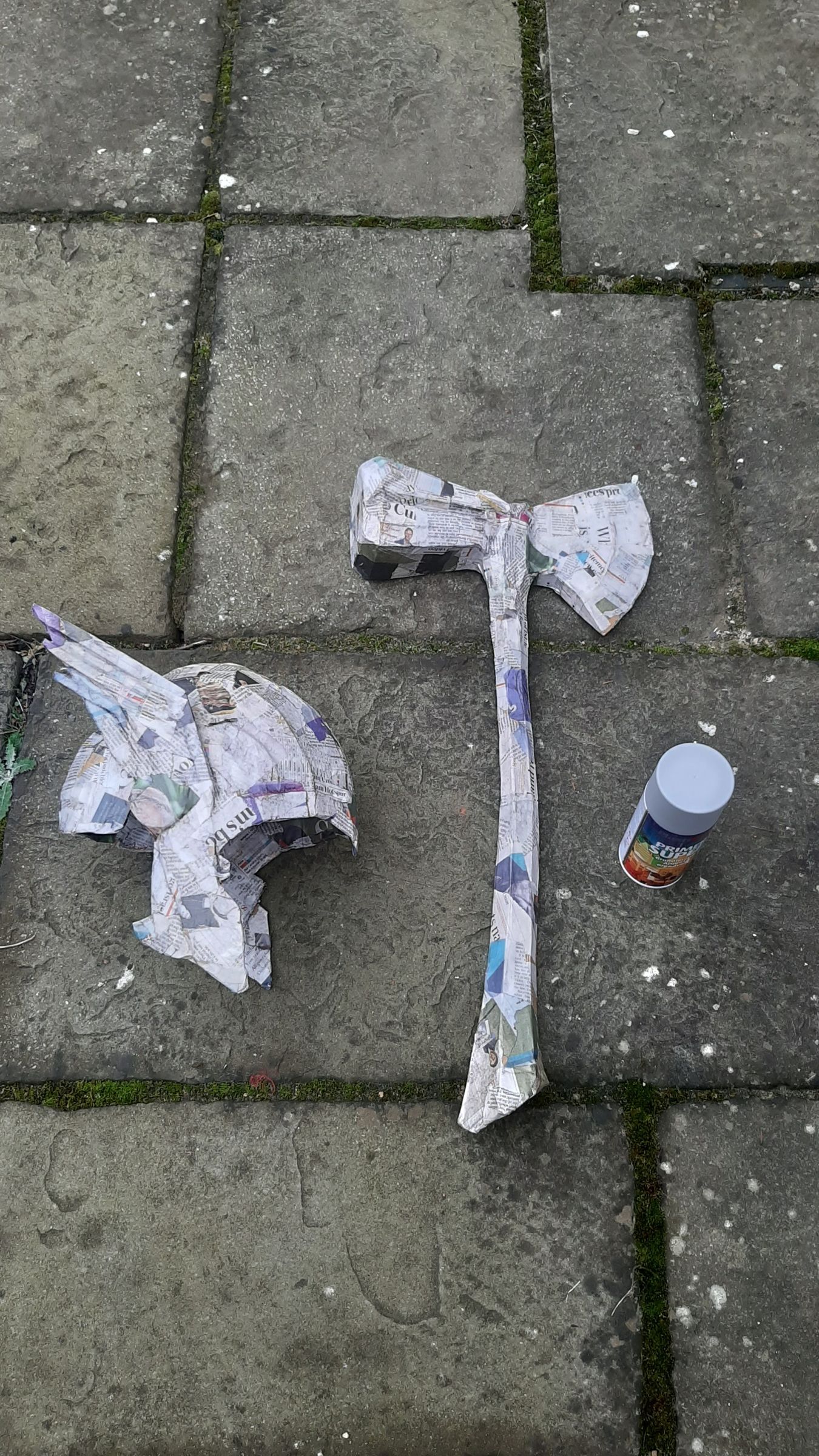 Cardboard Stormbreaker and Thor:Ragnarok Helmet : 5 Steps - Instructables