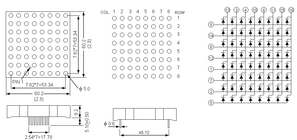 Arduino 8*8 Led Matrix Driver With 2* 74HC595 Shift Registers : 5 Steps ...