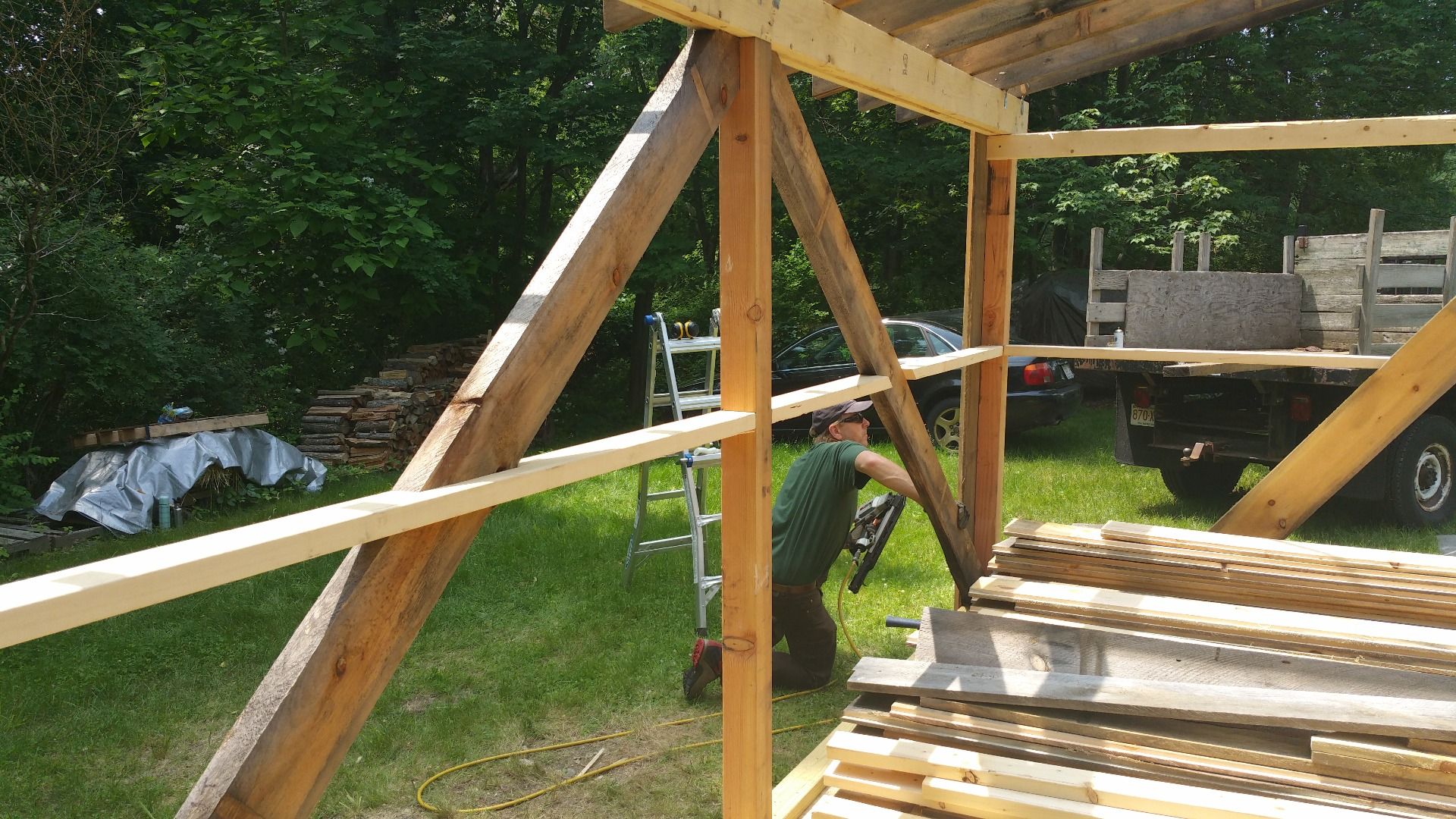 Build a Portable Rough-Sawn Shed : 15 Steps (with Pictures) - Instructables