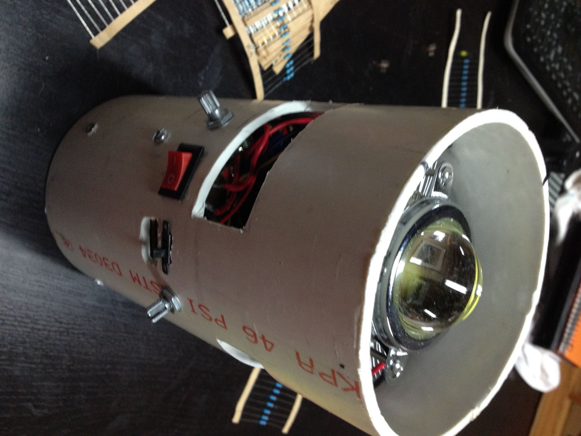 100W LED Flashlight in a PVC Pipe : 8 Steps (with Pictures) - Instructables