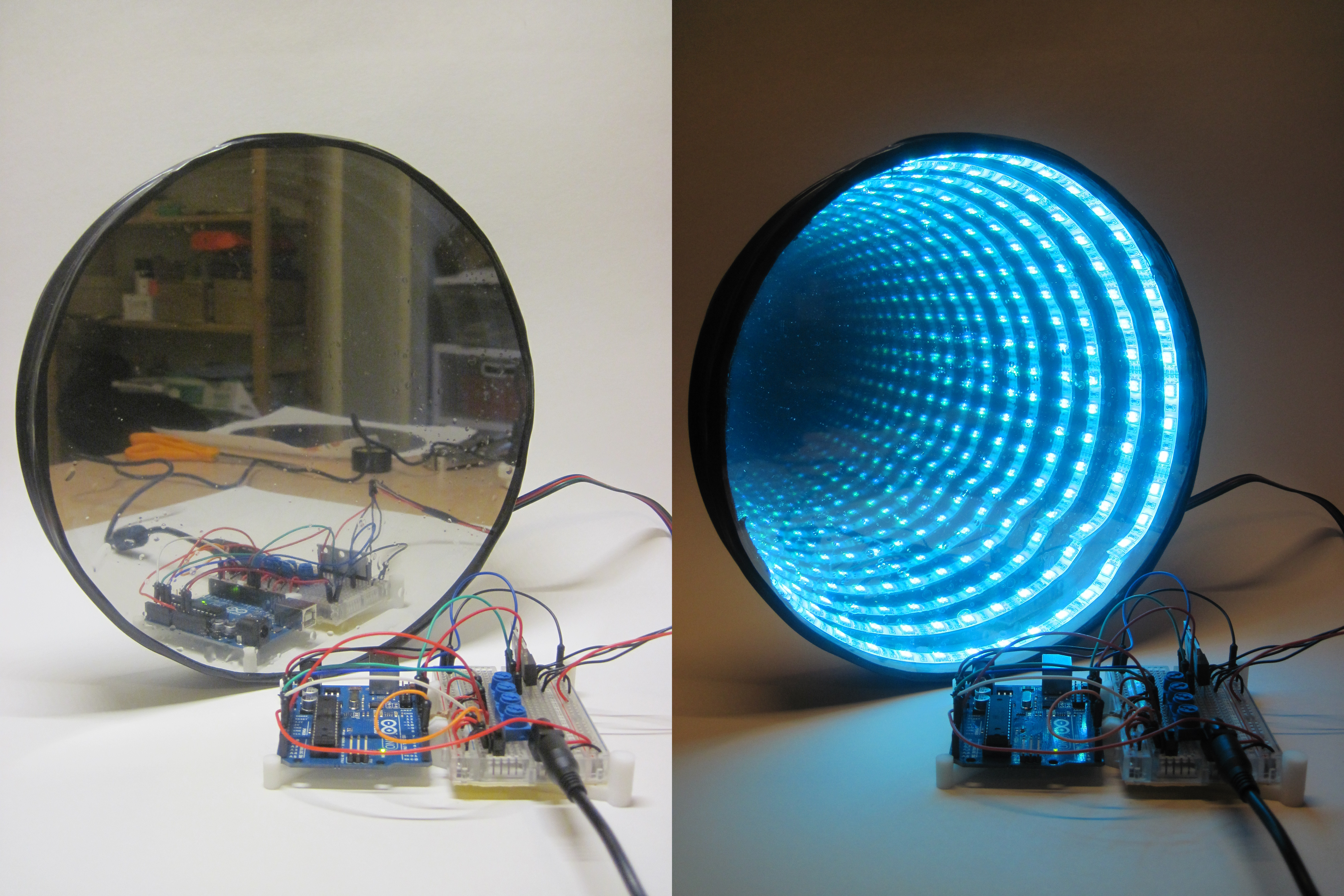 Arduino-controlled RGB LED Infinity Mirror : 13 Steps (with Pictures ...
