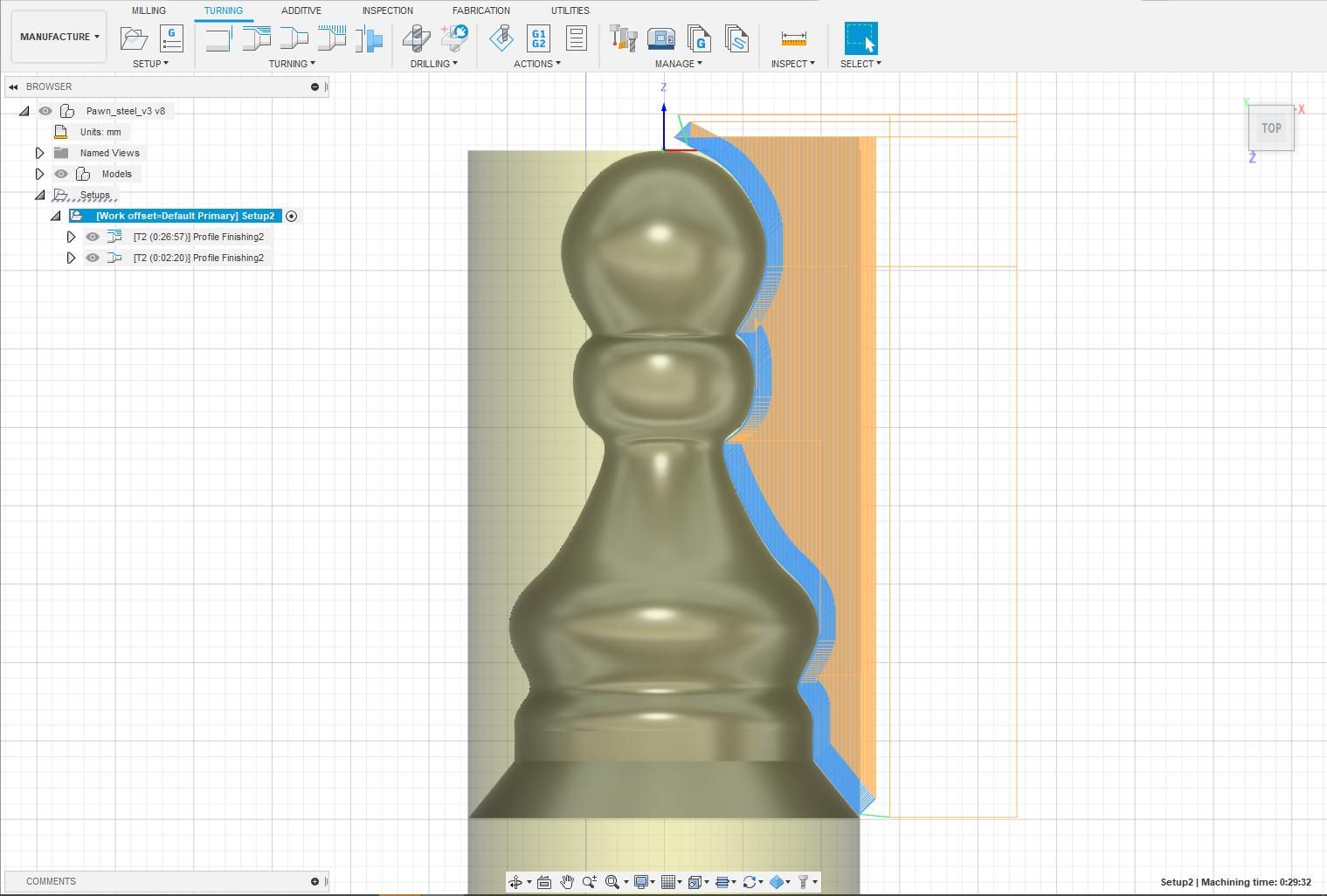 CNC Chess Piece With Autodesk Fusion360 : 8 Steps (with Pictures ...