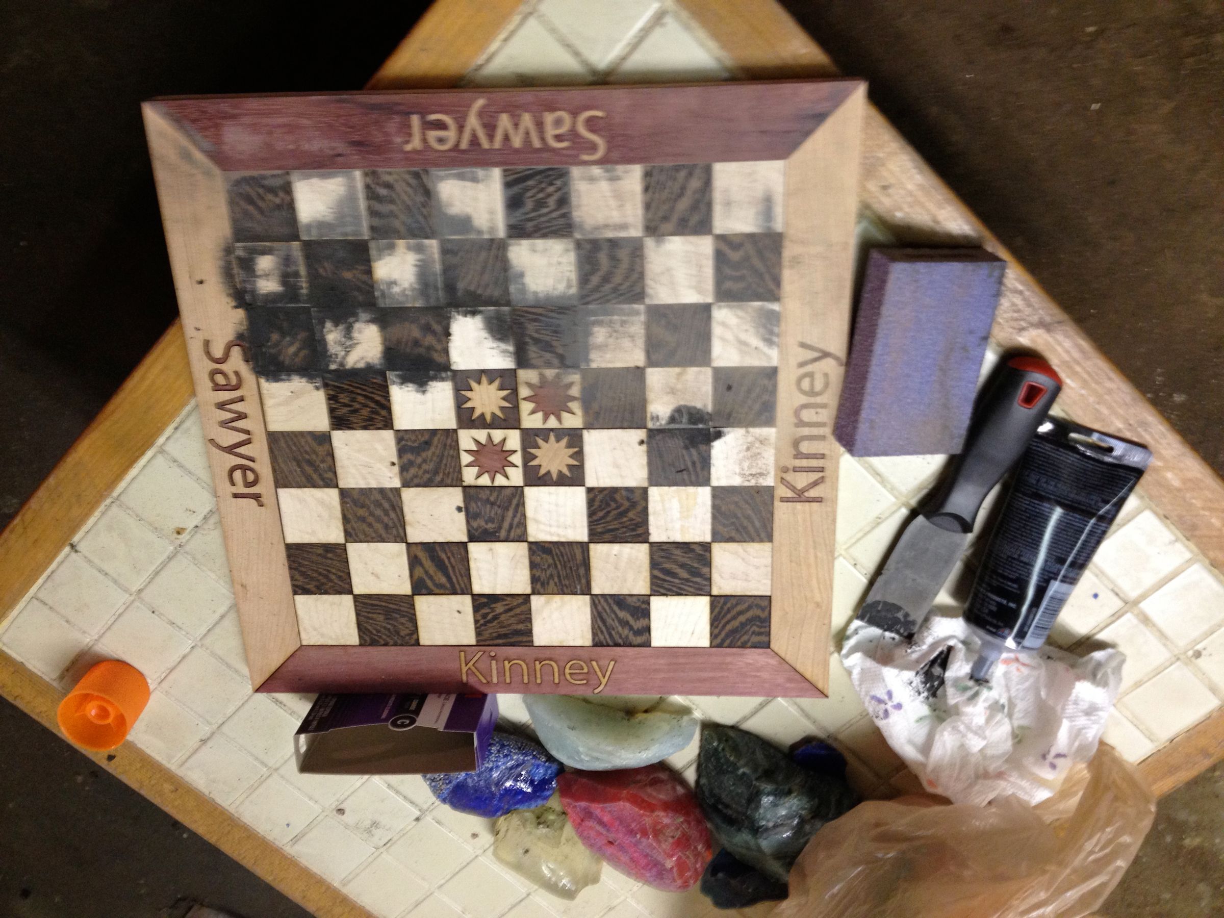 Laser-cut Personalized Chess Board - Instructables