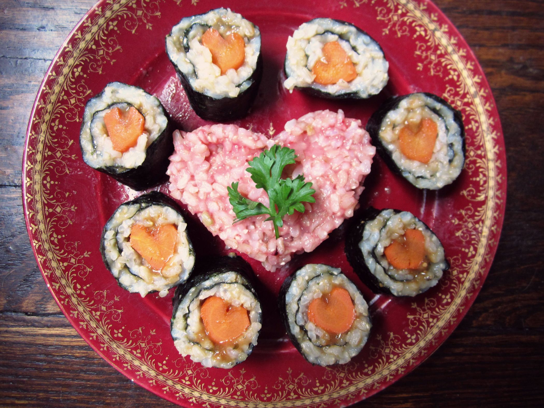 Valentine Sushi - a Vegan Sushi Meal or Bento Addition. : 4 Steps (with ...