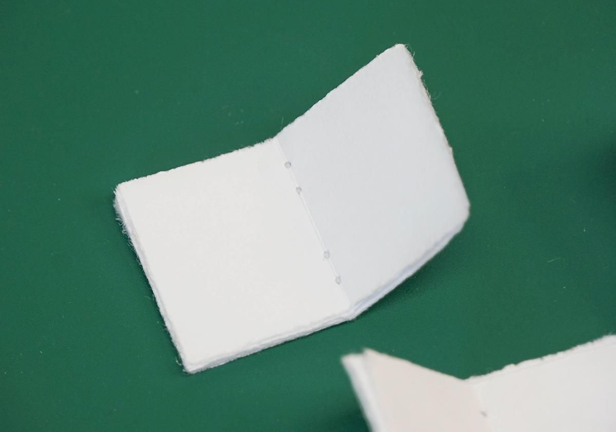 DIY Mini Book With Long Stitch Binding | How to Make a Tiny Bound Book ...