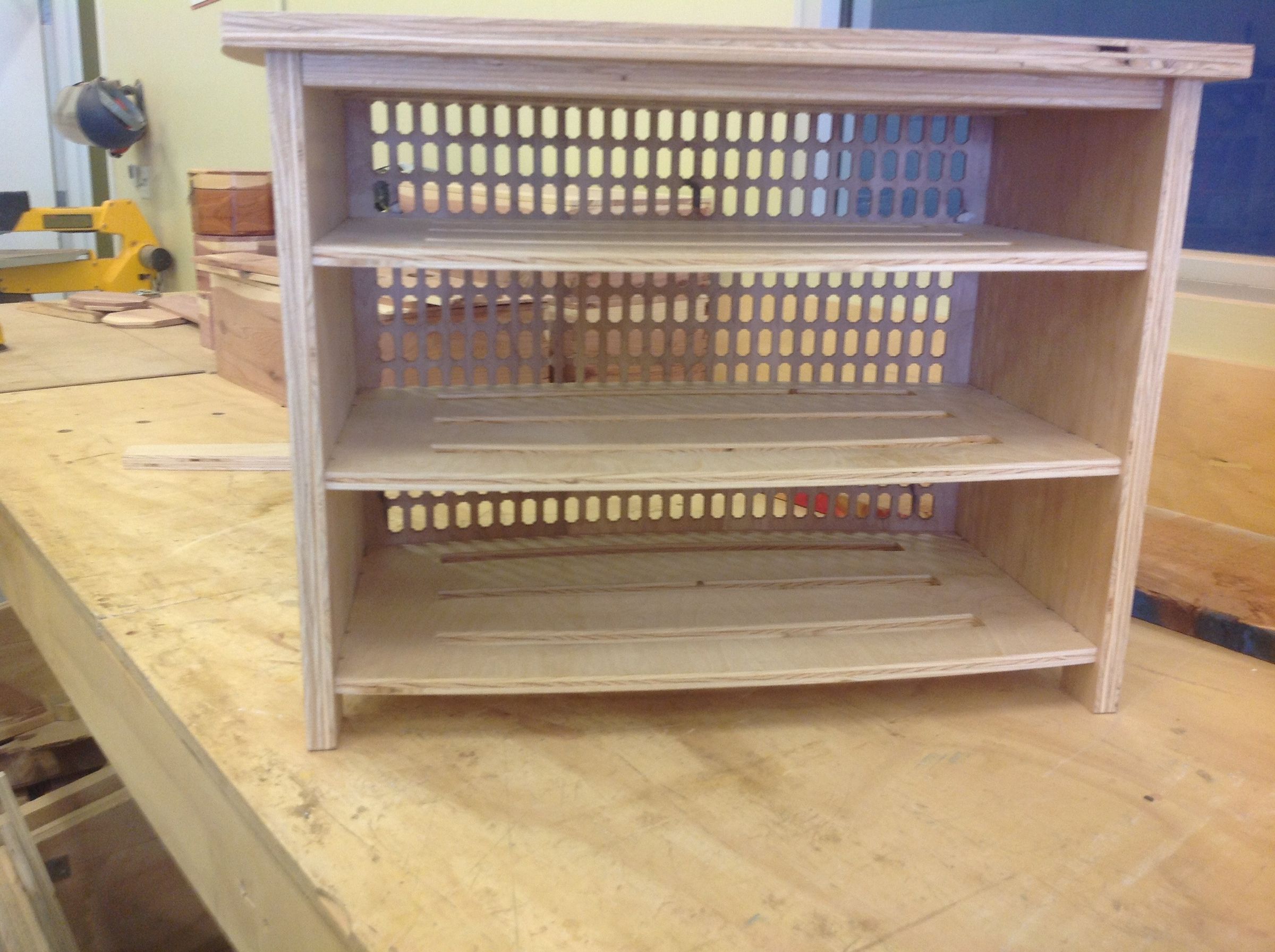Shoe Bench Made With CNC Router and Laser : 6 Steps (with Pictures ...