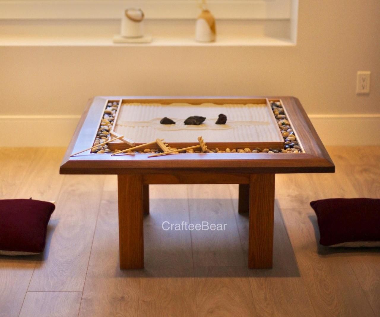 Japanese Zen Garden Table Made From Old Furniture : 12 Steps (with ...