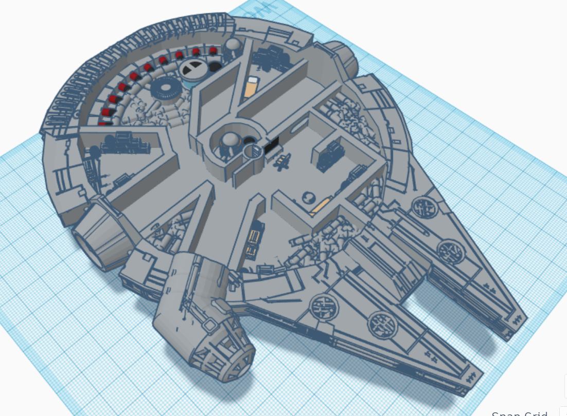 Millenium Falcon Interior 3d