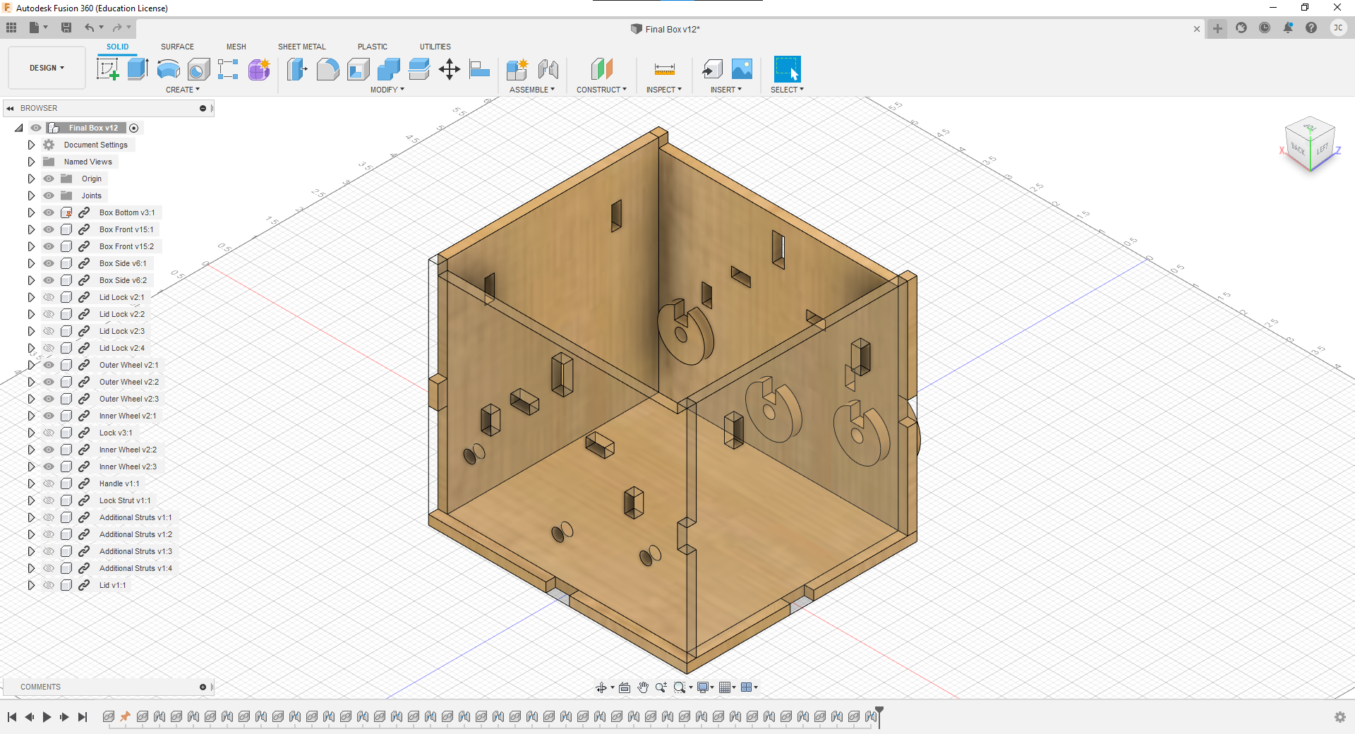 Learning Fusion 360 by Modeling a Puzzle Box for Laser Cutting : 6 ...