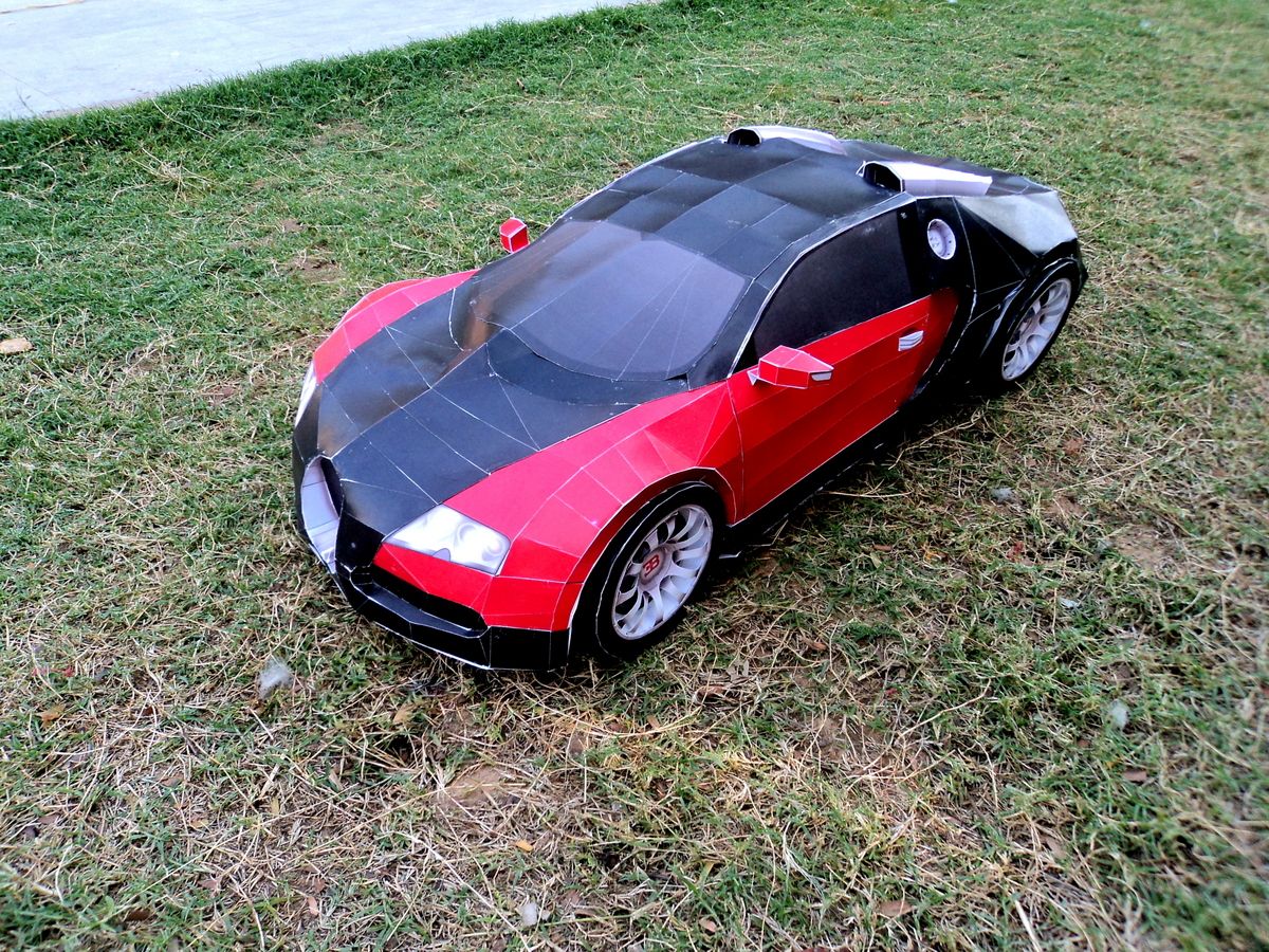 Bugatti Veyron Paper-craft Model : 3 Steps (with Pictures) - Instructables