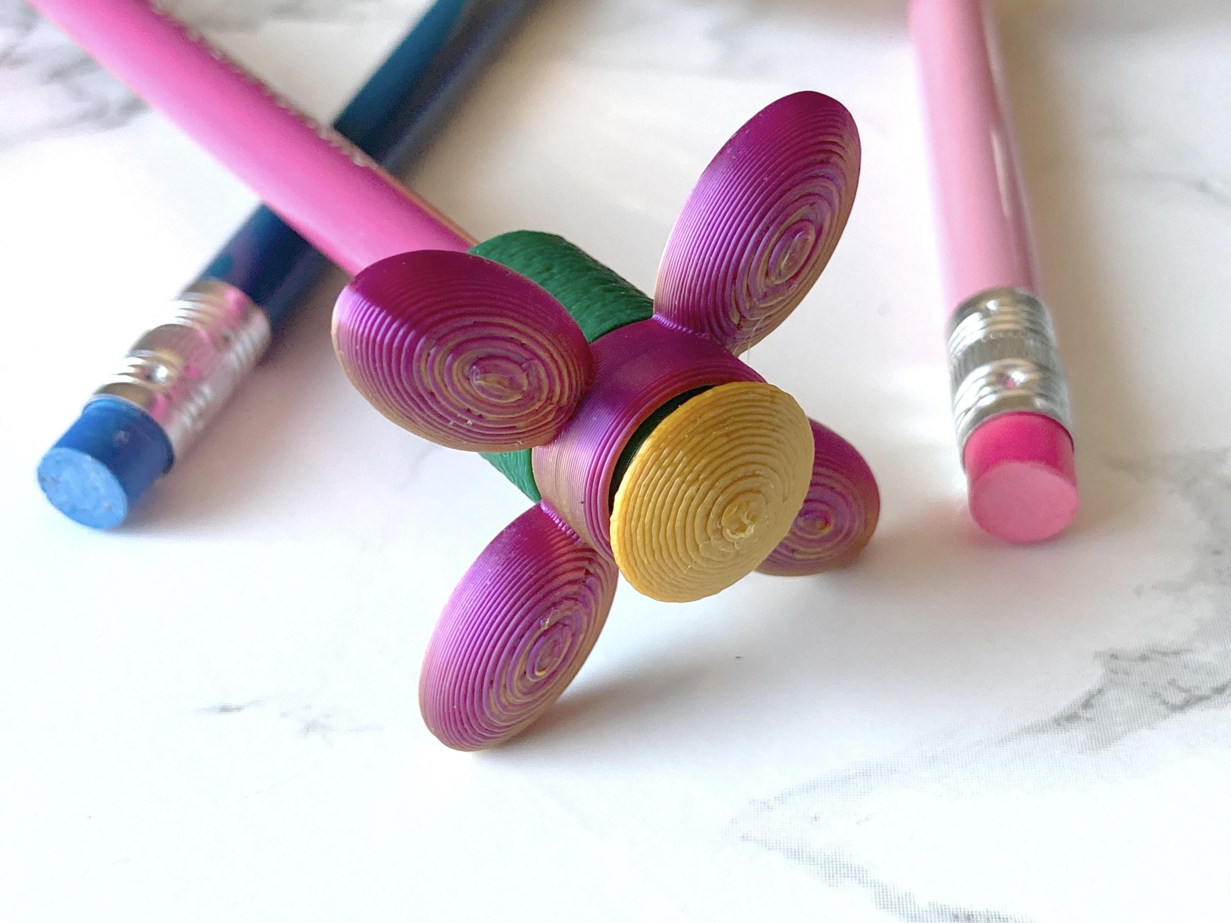 3D Printed Pencil Topper + Fidget Toy : 5 Steps (with Pictures ...