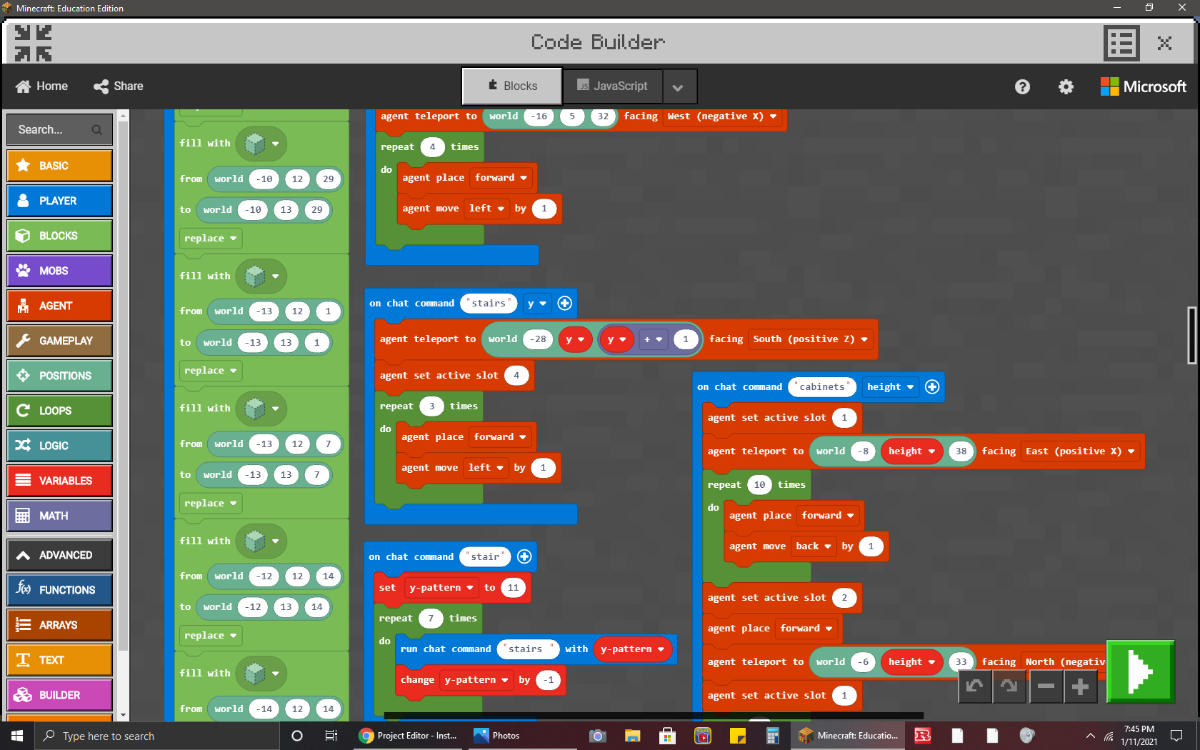 Coding a Mansion in Minecraft Education Edition : 3 Steps - Instructables