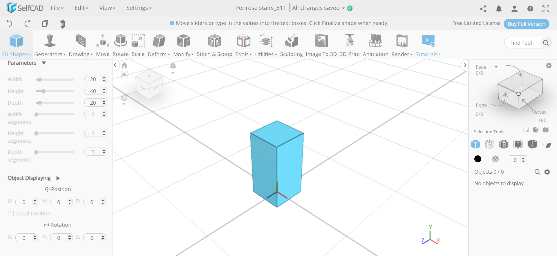 HOW TO CREATE a 3D PENROSE STAIRS IN 3D MODELLING SOFTWARE : 6 Steps ...
