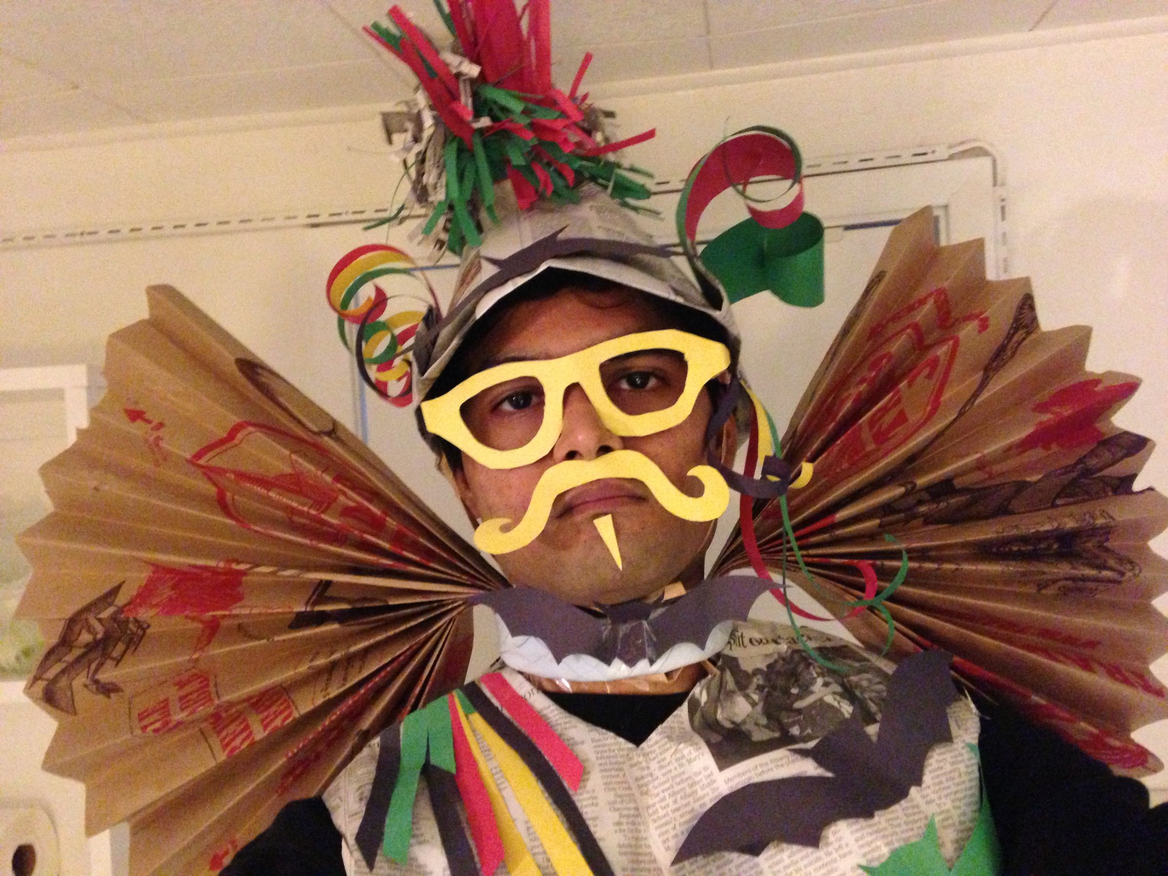 Halloween Costume: PAPER(Craft) MAN [Cost: $0.00, Recyclable ...