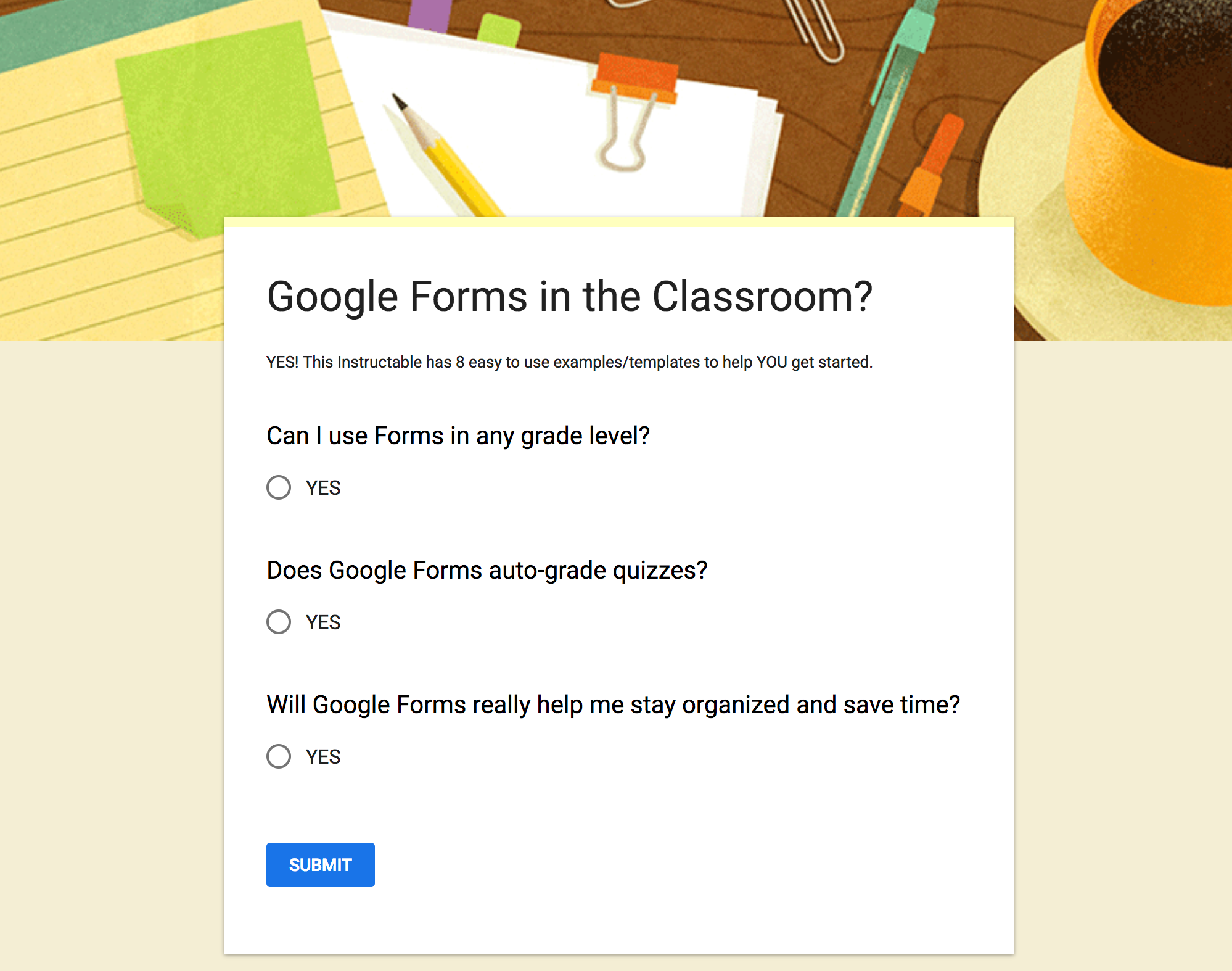 Google Forms in the Classroom : 7 Steps (with Pictures) - Instructables
