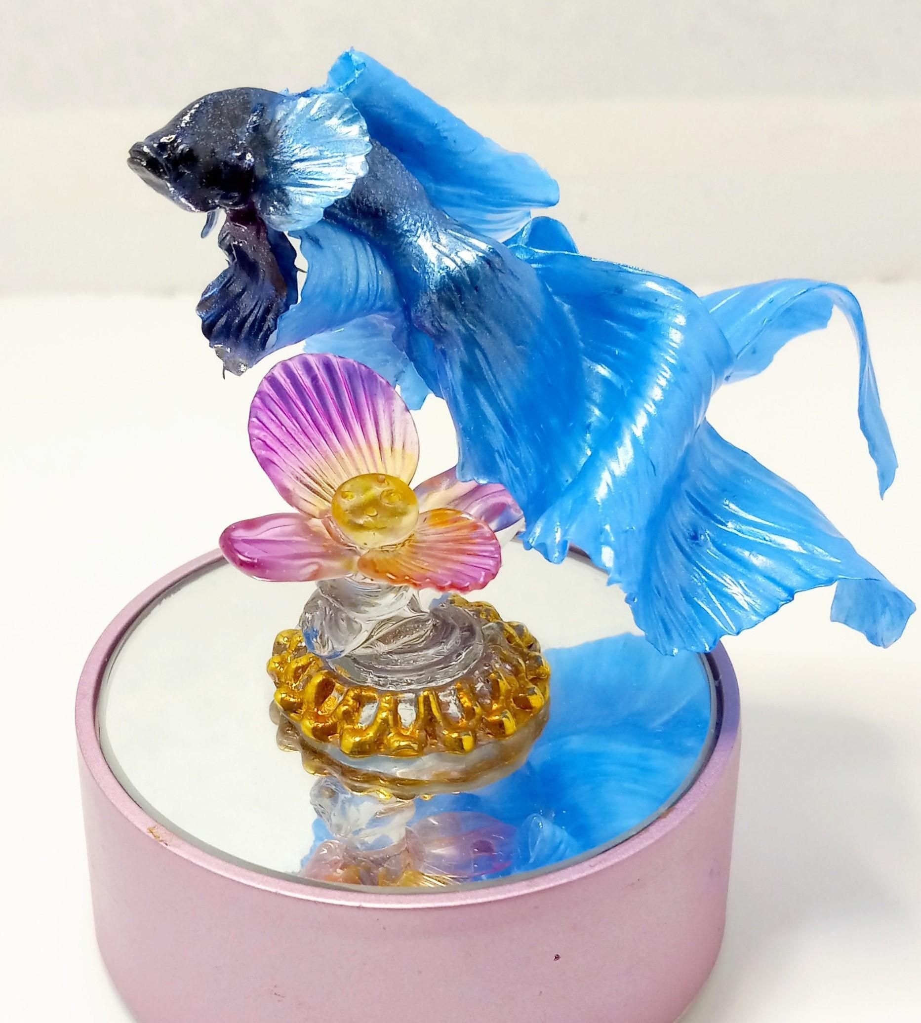 Blue Betta Fish Sculpture From Clay : 15 Steps (with Pictures ...