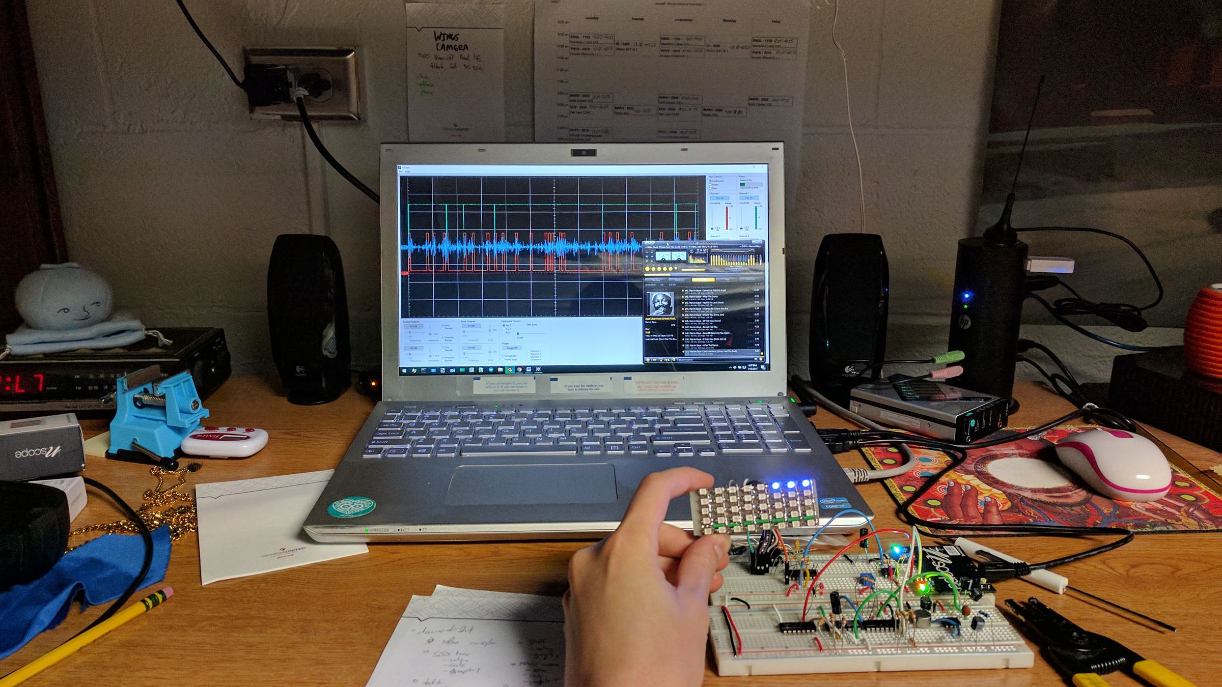 LED Audio Waveform Display (100% Code Free!!1) : 10 Steps (with ...