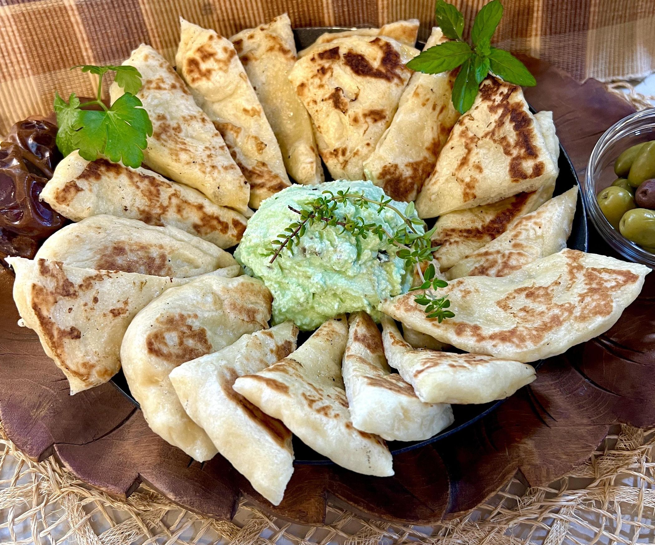 2000 Year Old Roman Flatbread With Herbal Ricotta and Olive Dip : 17 ...