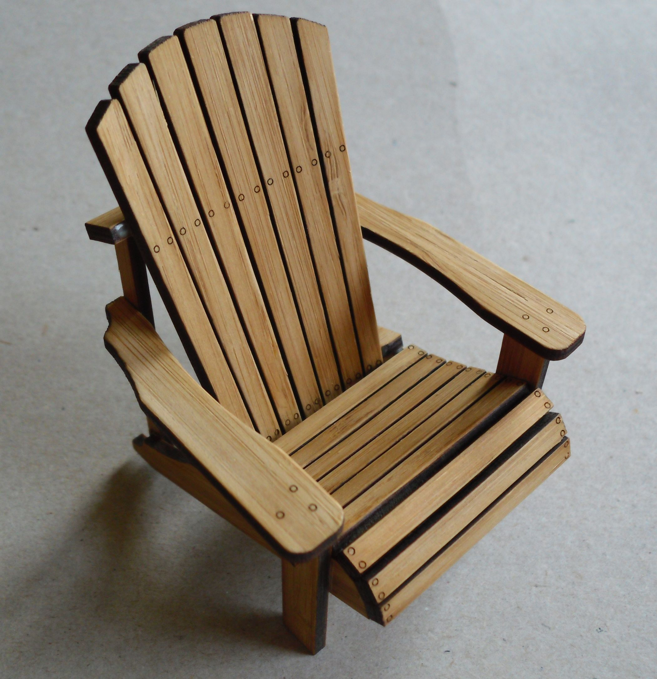 Bamboo Adirondack Chair (Scale Model) (with Pictures) - Instructables